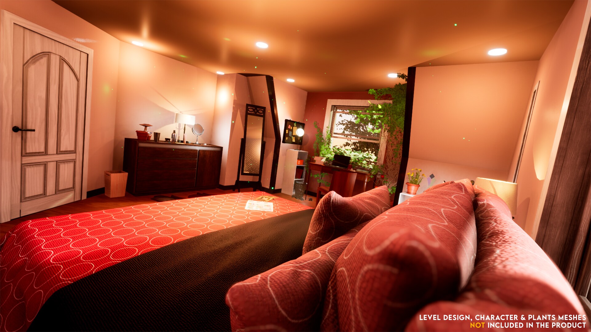 UROOM - Custom Color Bedroom Props in Props - UE Marketplace