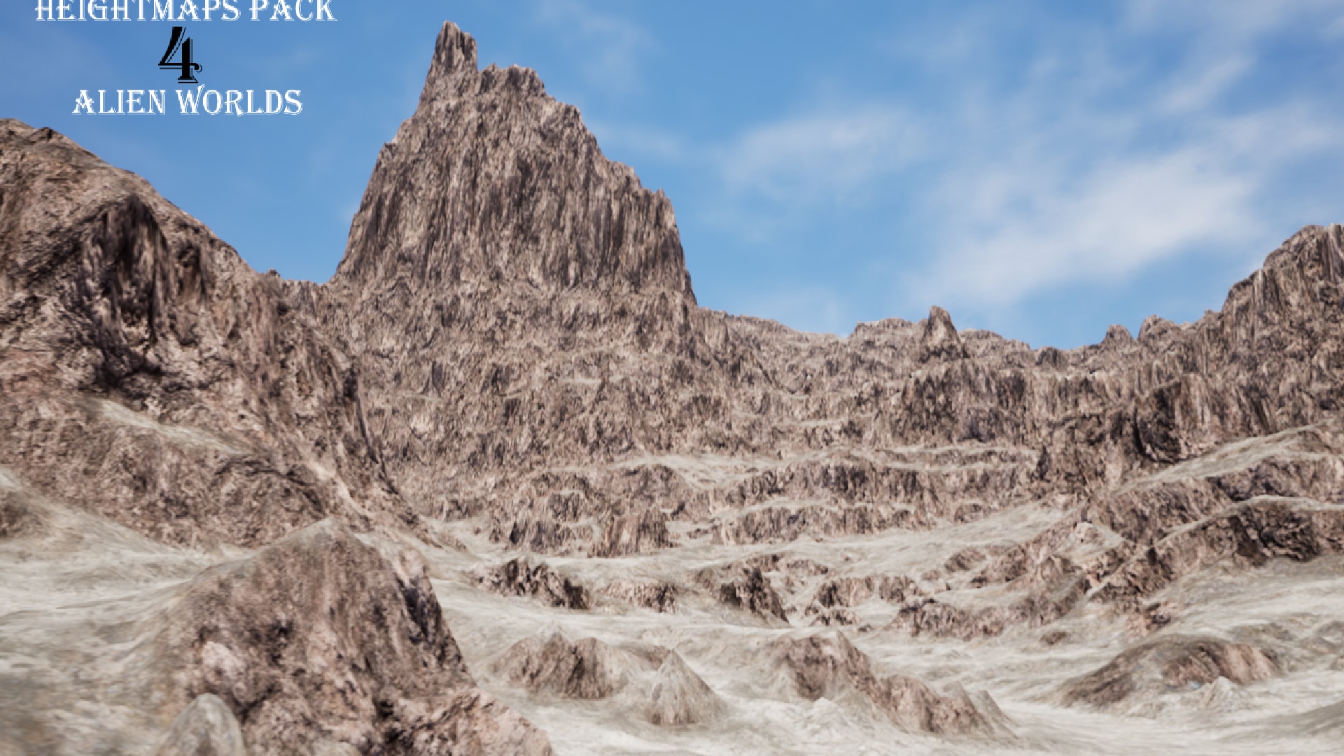 HeightMaps Pack 4 - Alien Worlds in Textures - UE Marketplace