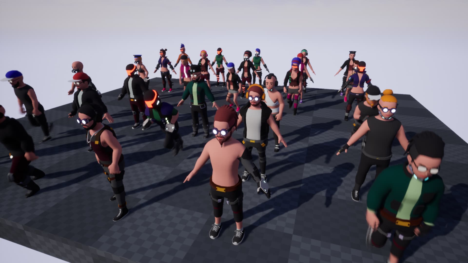 Customizable 3d Cyberpunk Characters Vol 1 카테고리 캐릭터 Ue 마켓플레이스