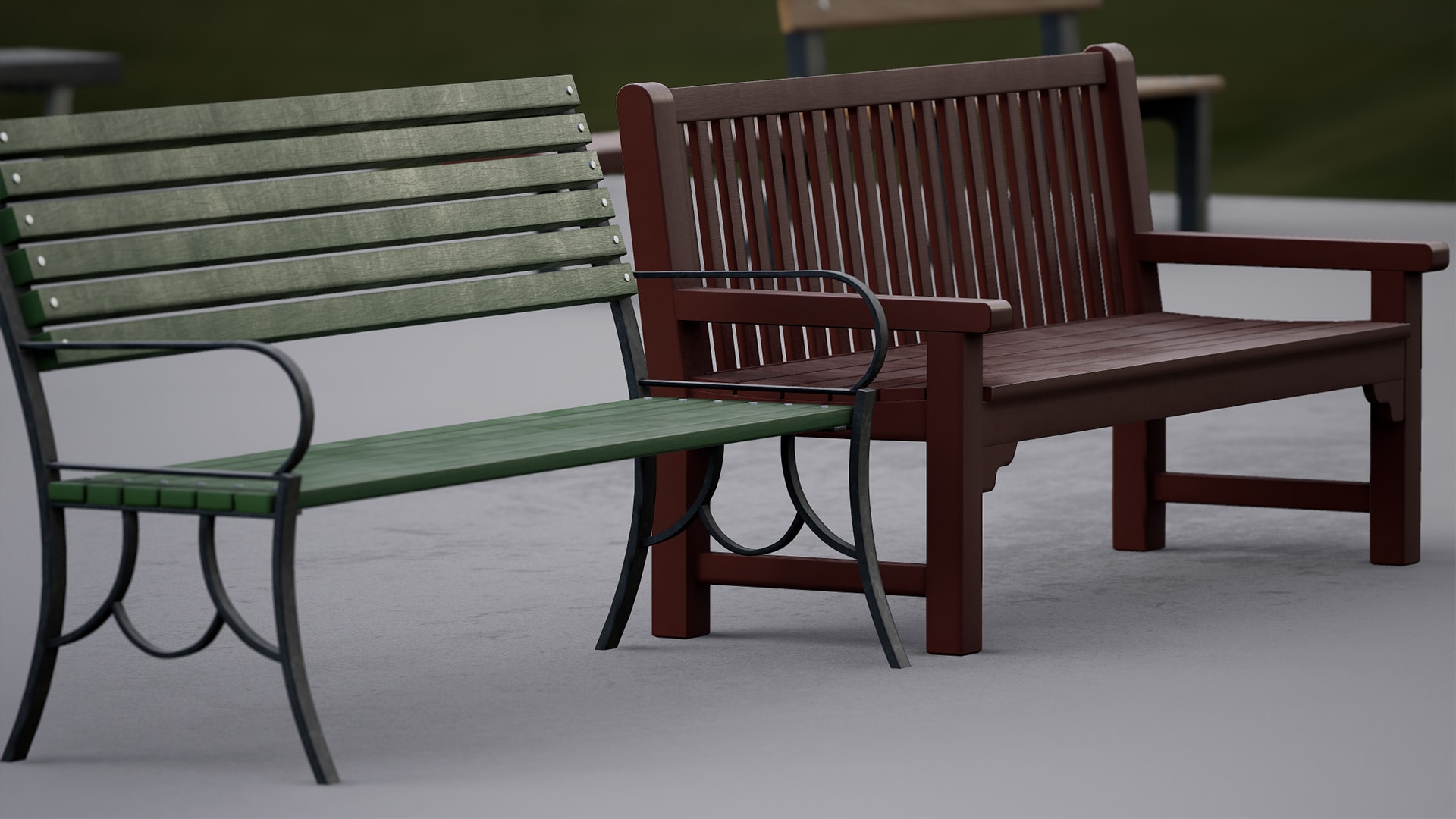 Urban city bench pack 01, 카테고리 소품 - UE 마켓플레이스