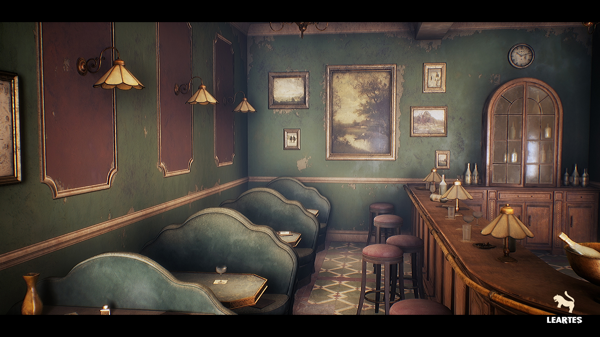 Vintage Bar Interior Environment + ULAT