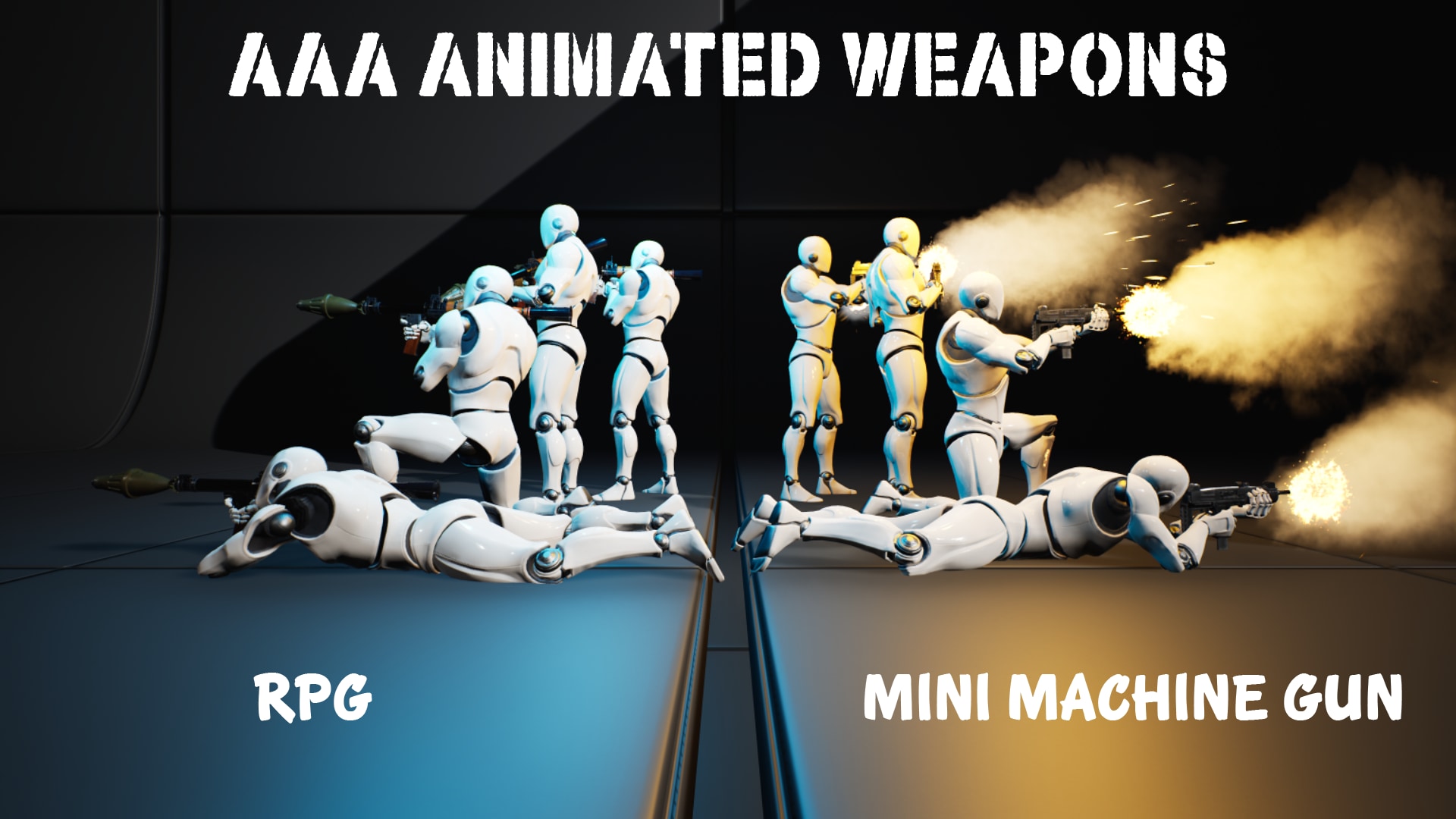 Animated Weapons Pack in Weapons - UE Marketplace