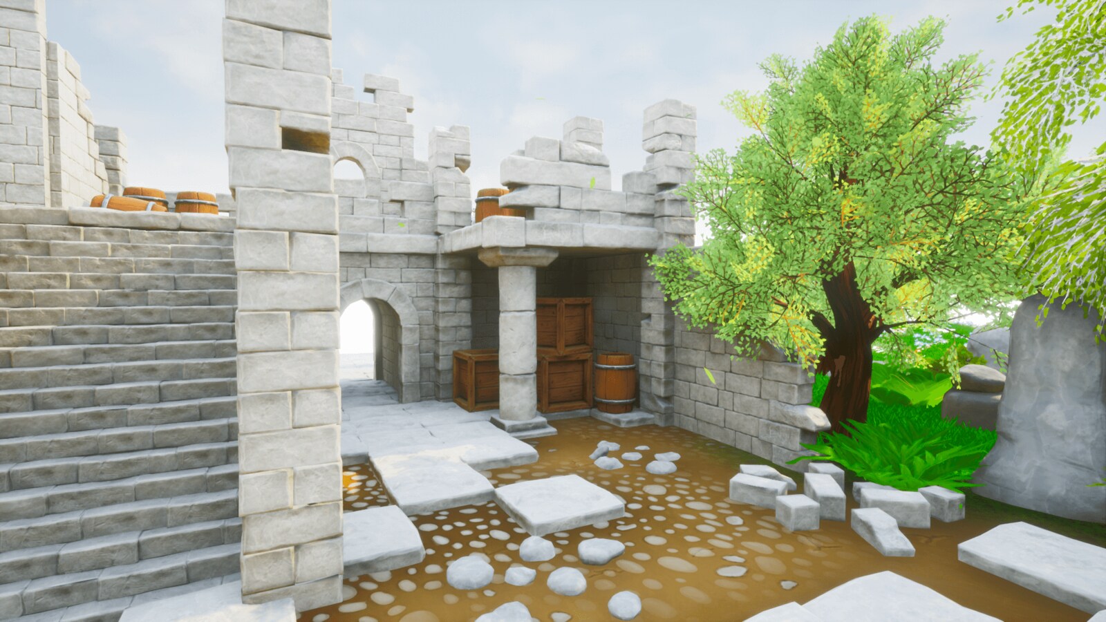 Stylized Ruins Environment in Environments - UE Marketplace