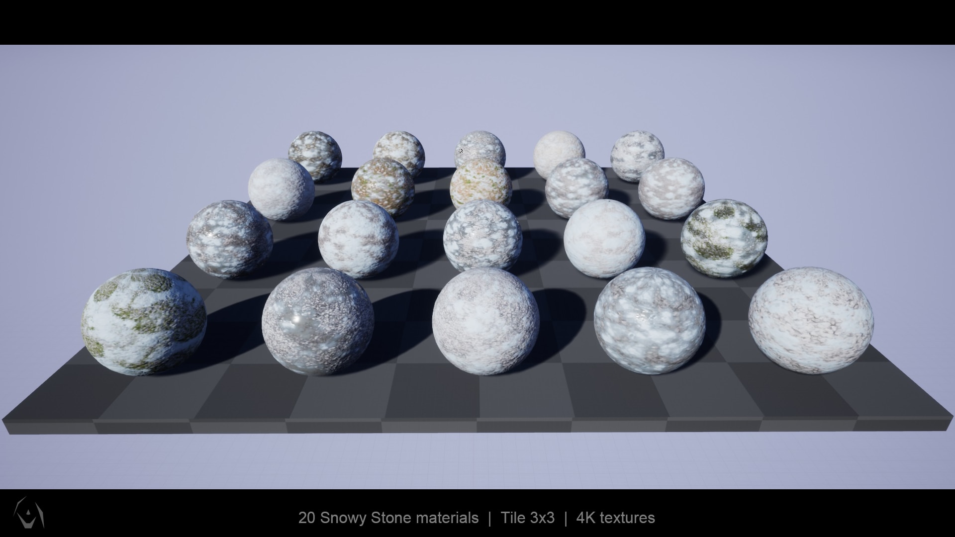 Snowy-Winter Stone Materials, 카테고리 머티리얼 - UE 마켓플레이스