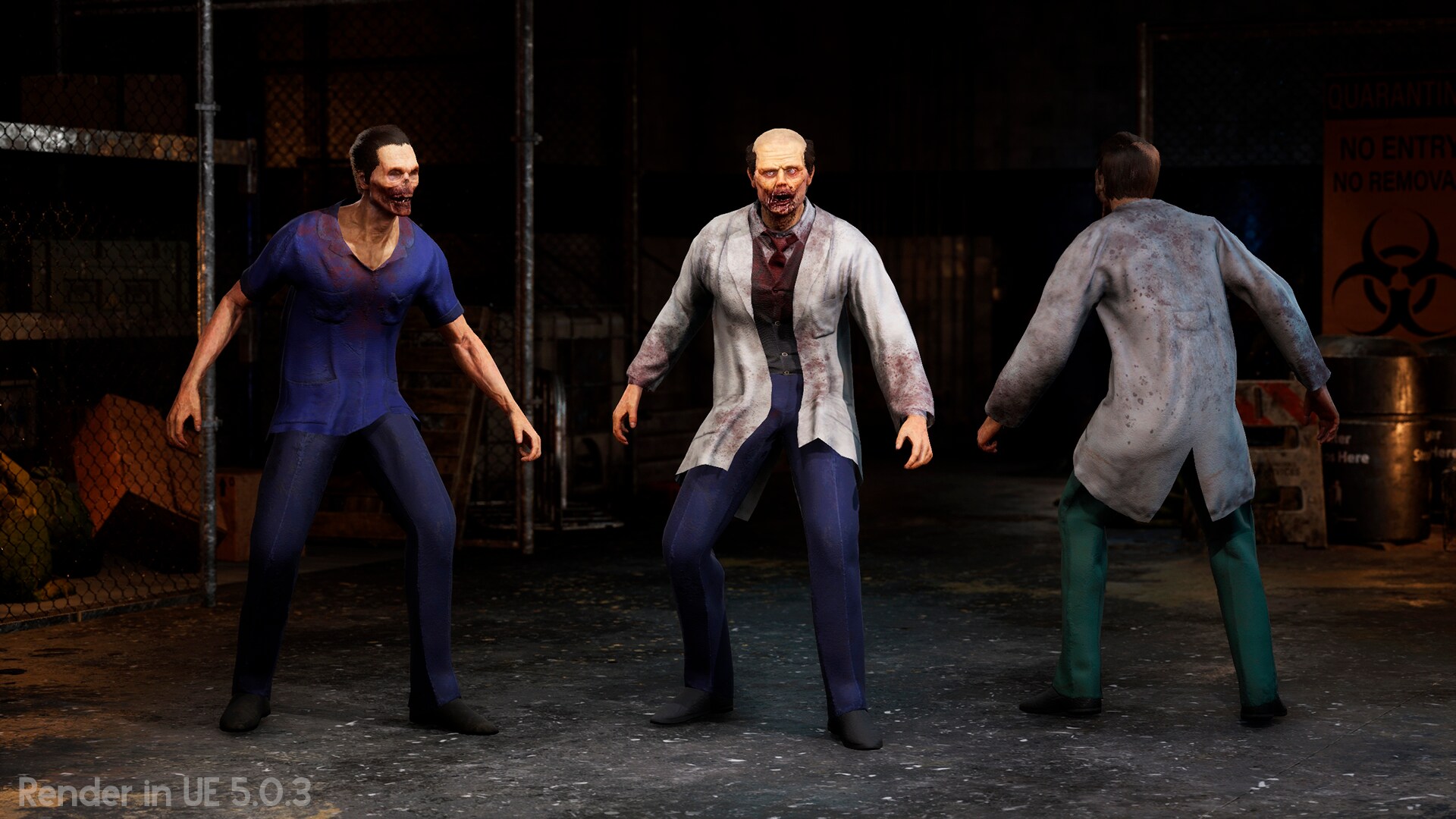 在角色创建的Urban zombie modular pack - 虚幻引擎商城