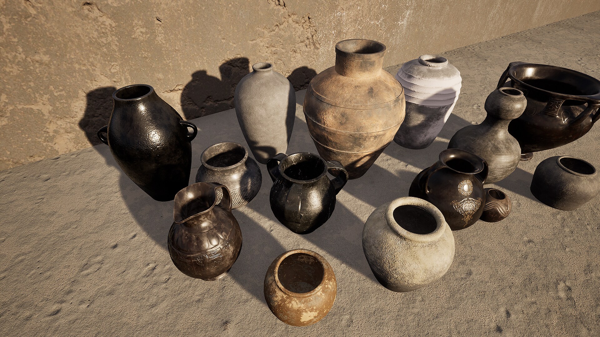 Artisan Vases Set 2, 카테고리 소품 - UE 마켓플레이스