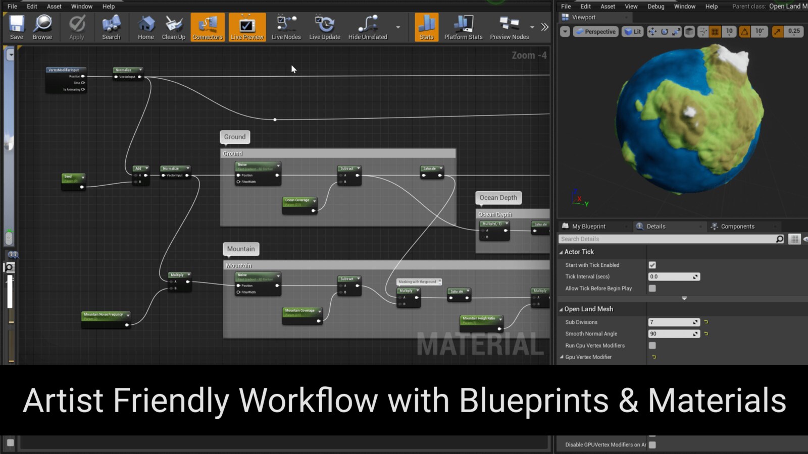 OpenLand Mesh, 카테고리 코드 플러그인 - UE 마켓플레이스