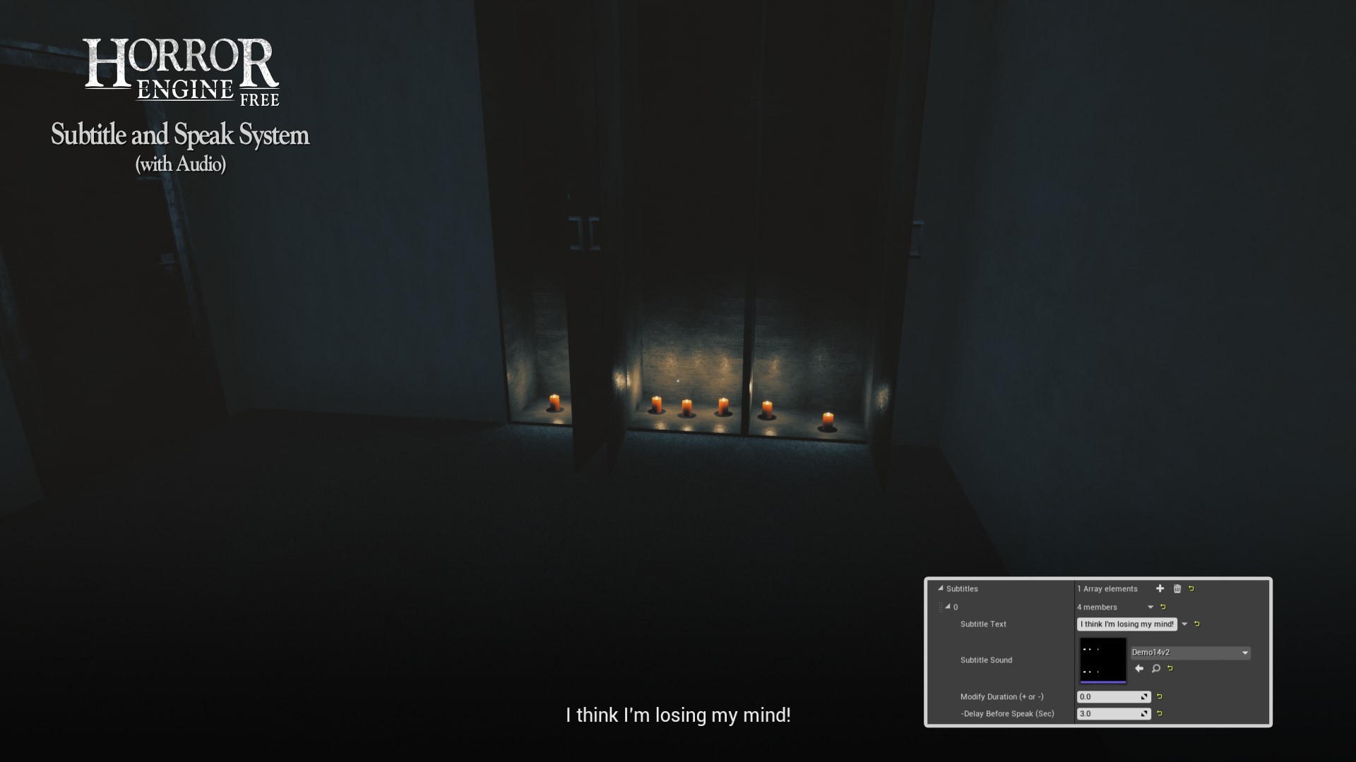 Horror Engine in Blueprints - UE Marketplace