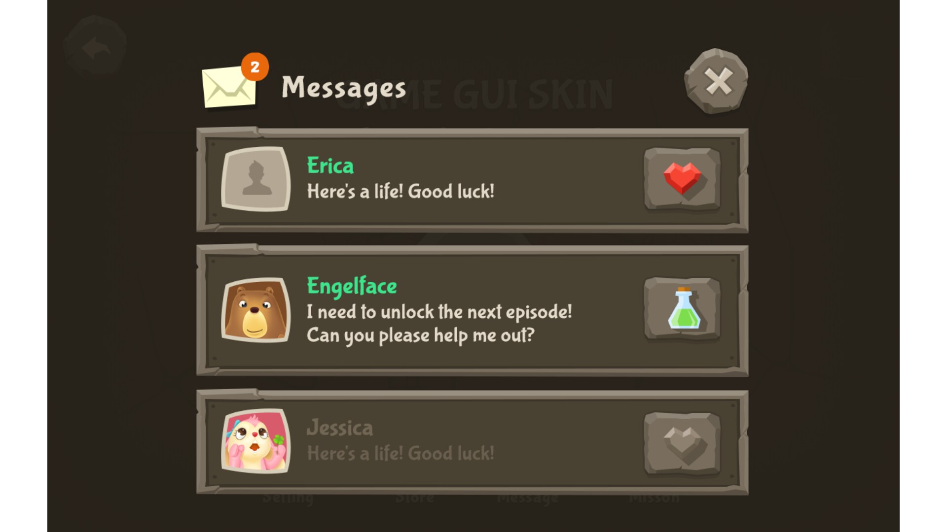 GUI Kit - Dark Stone in 2D Assets - UE Marketplace