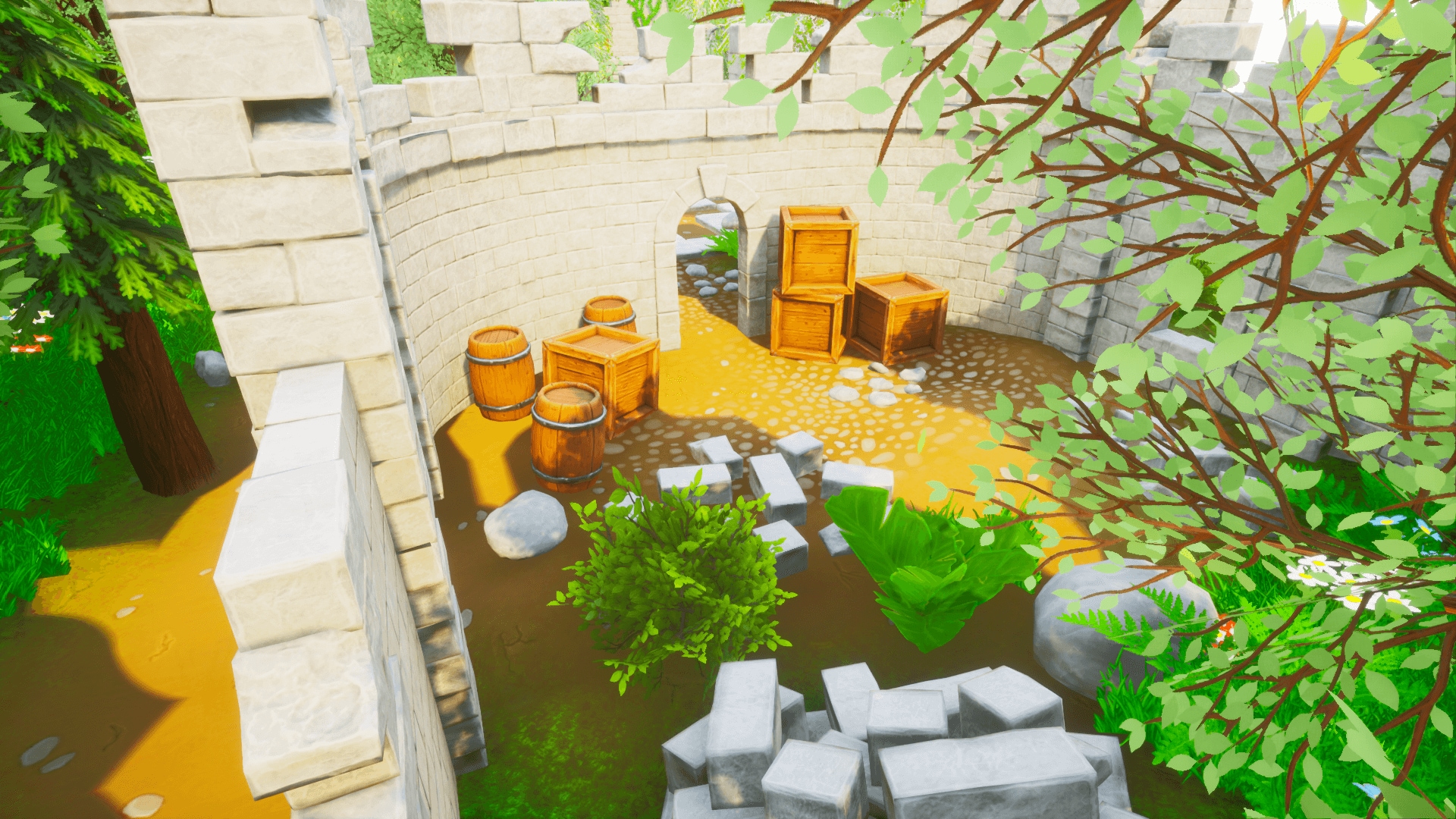 Stylized Ruins Environment in Environments - UE Marketplace