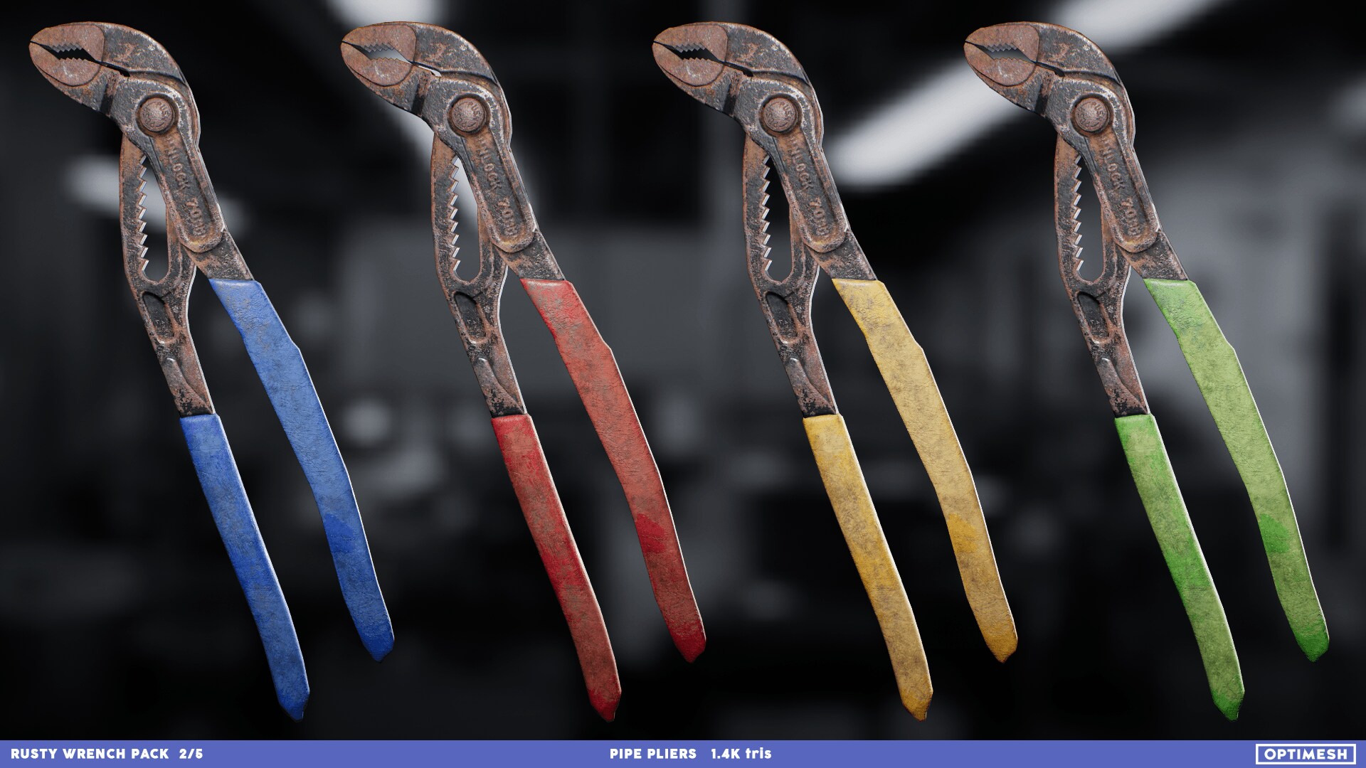 Rusty Wrench Pack in Props - UE Marketplace