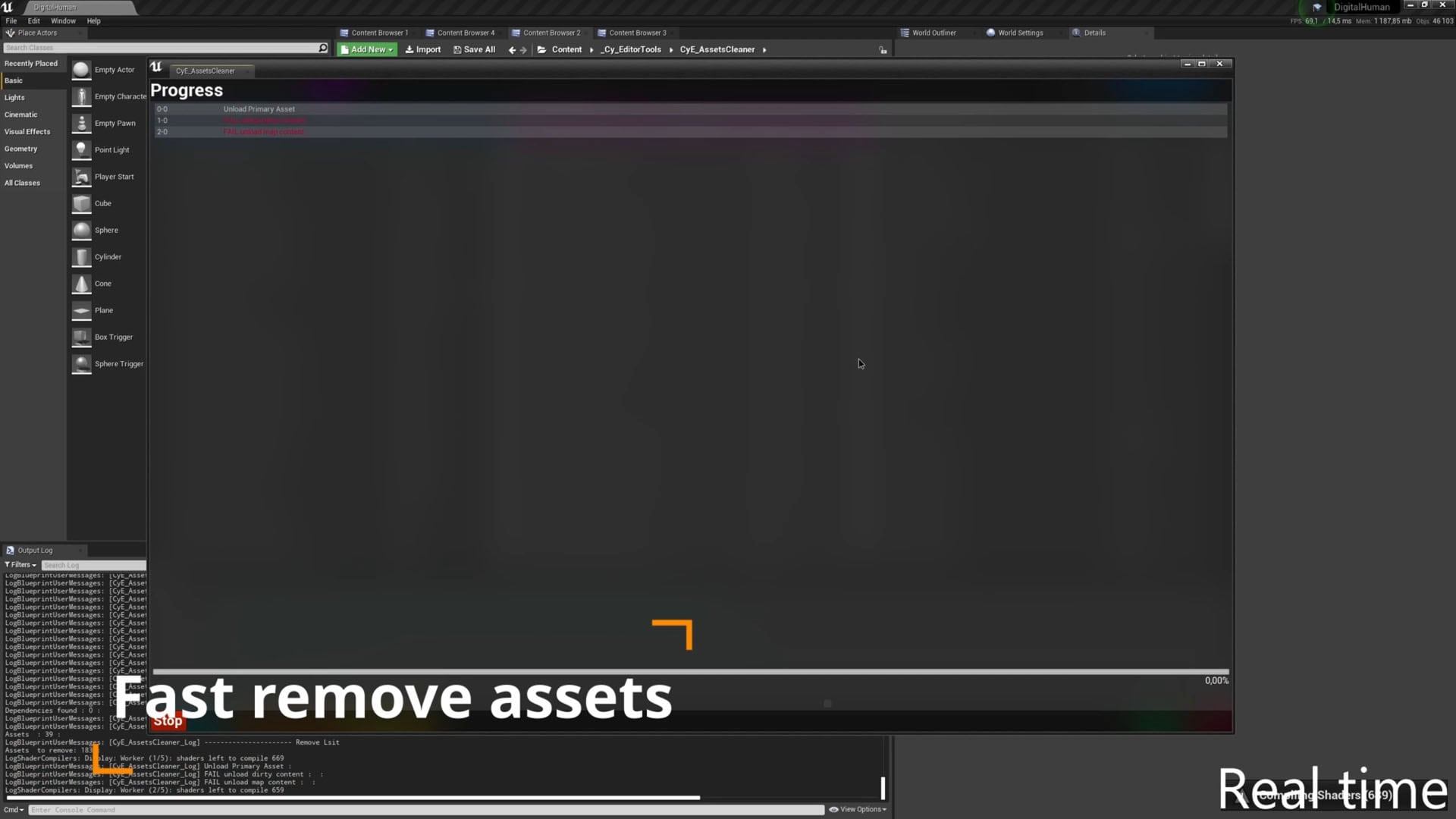 Cy EditorTools Assets Cleaner in Blueprints - UE Marketplace