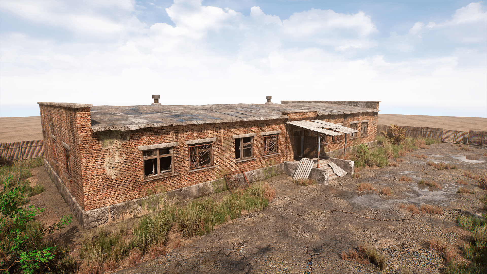 在环境创建的abandoned Brick Building V11 虚幻引擎商城