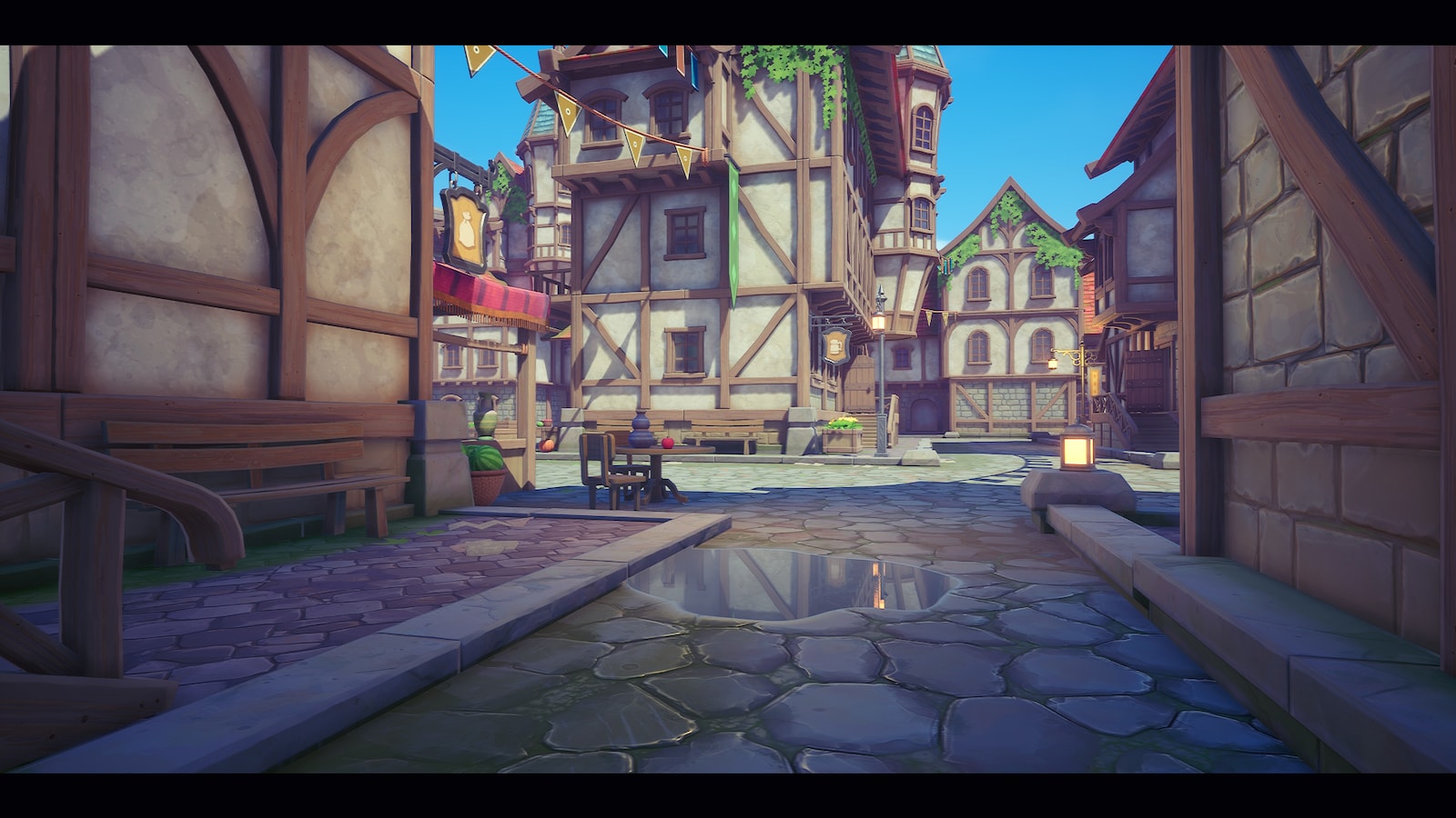 Stylized Medieval Village in Environments - UE Marketplace
