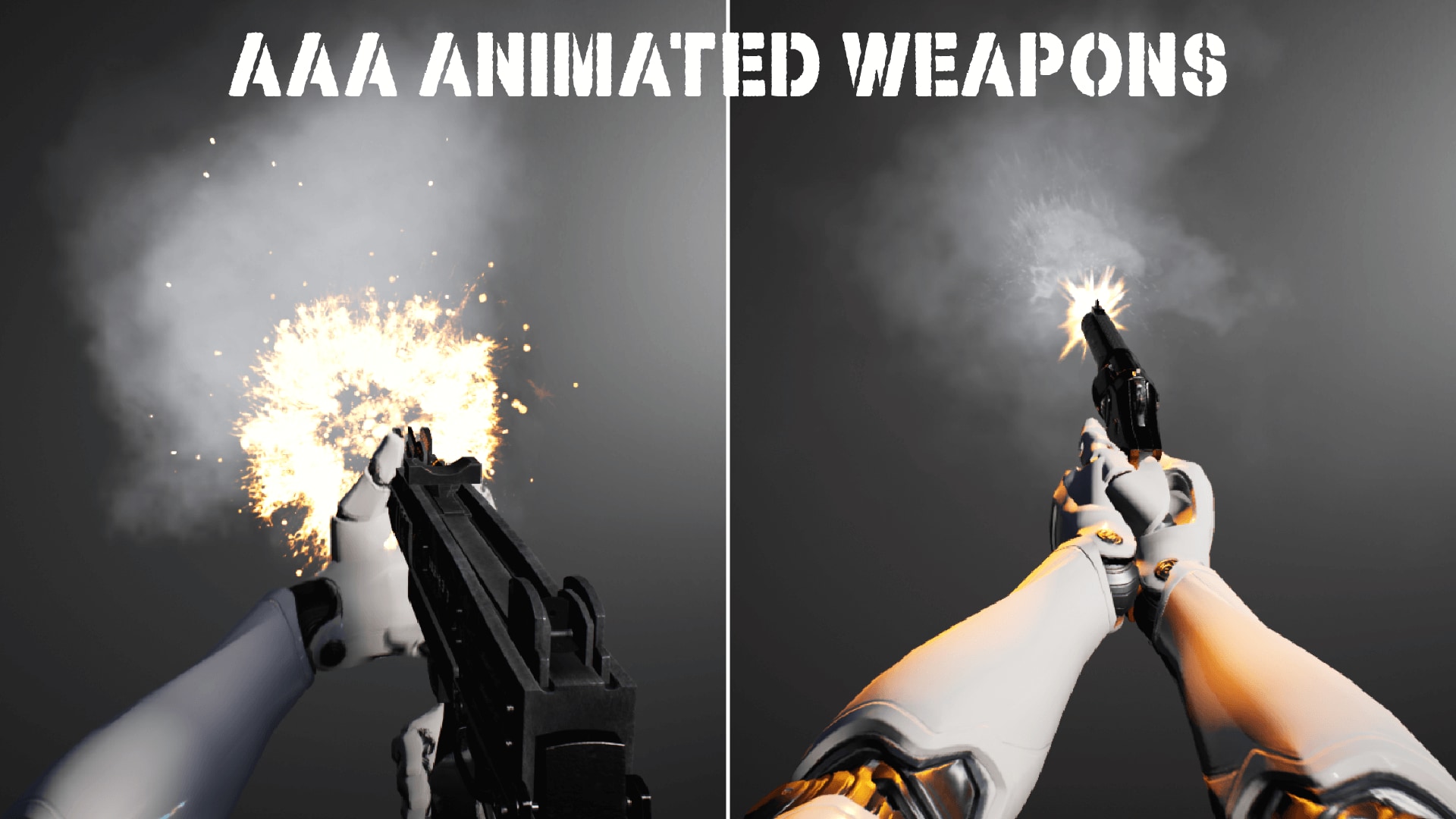 Animated Weapons Pack in Weapons - UE Marketplace