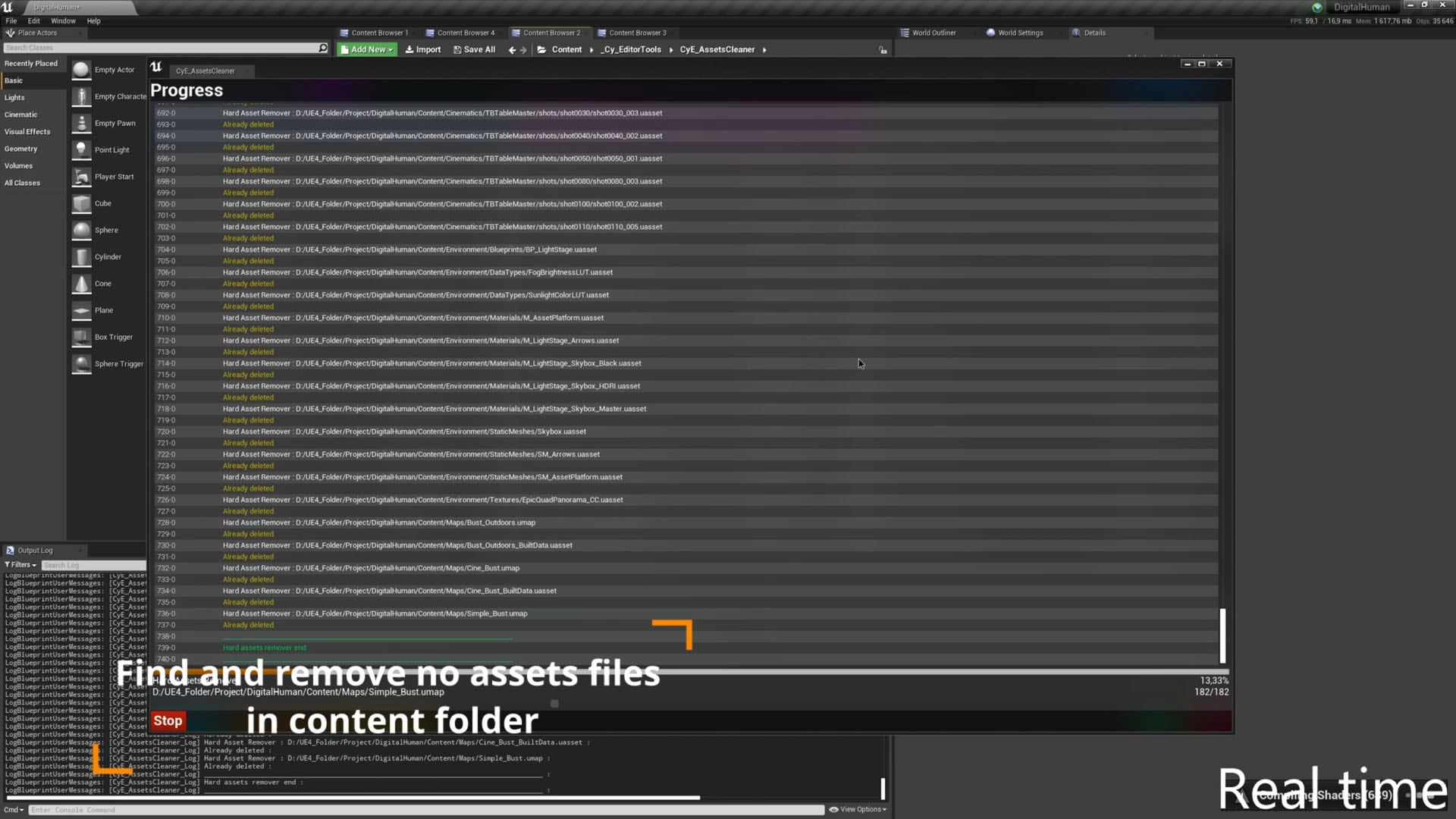 Cy EditorTools Assets Cleaner in Blueprints - UE Marketplace