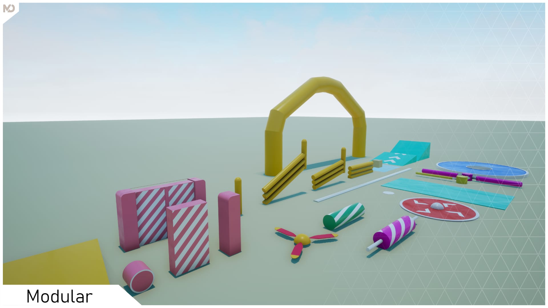 Platform Obstacle Course Modular And Customizable In Environments Ue Marketplace