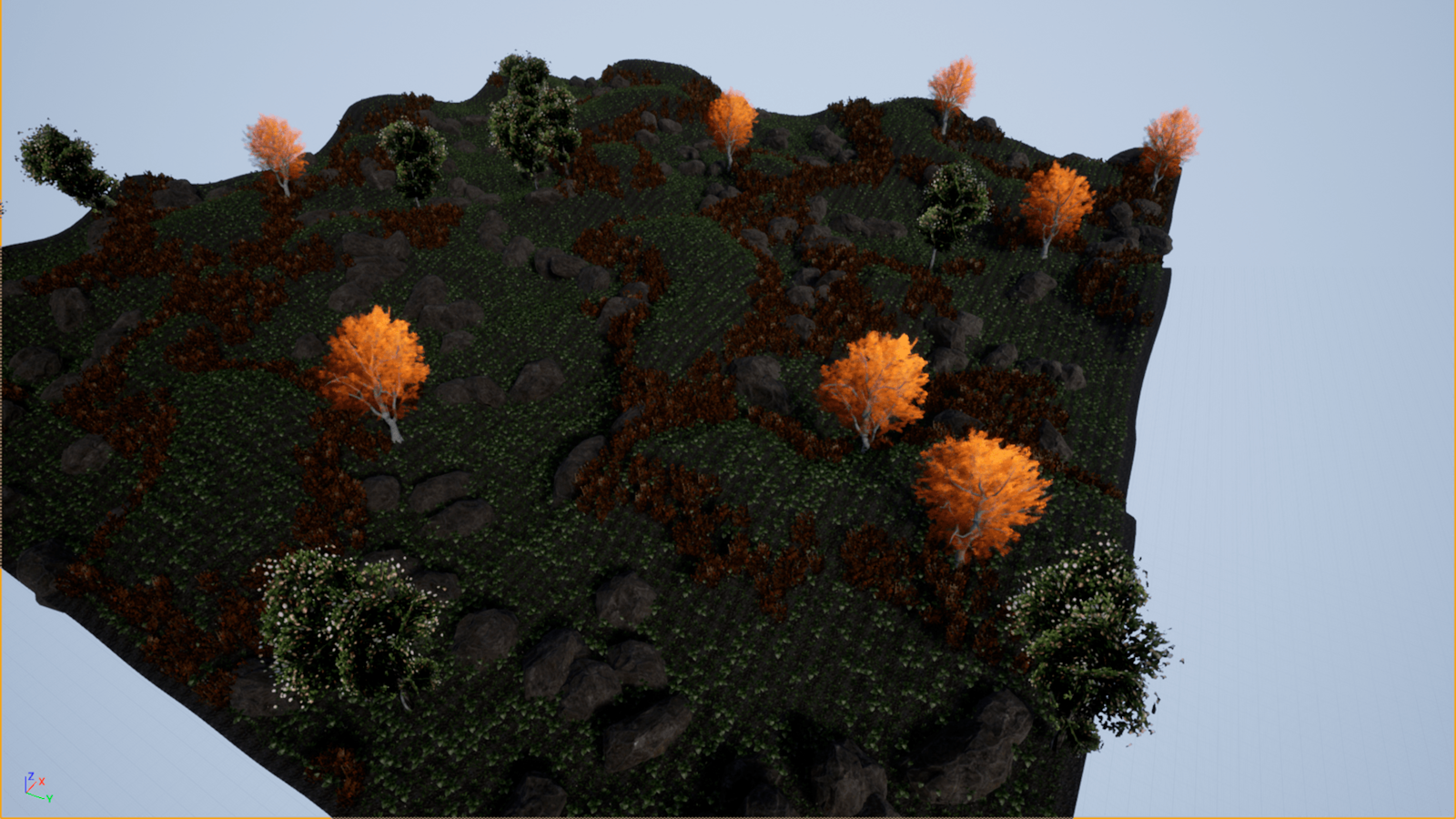 Procedural Level Generator From Perlin Noise And Curve Heightmap In