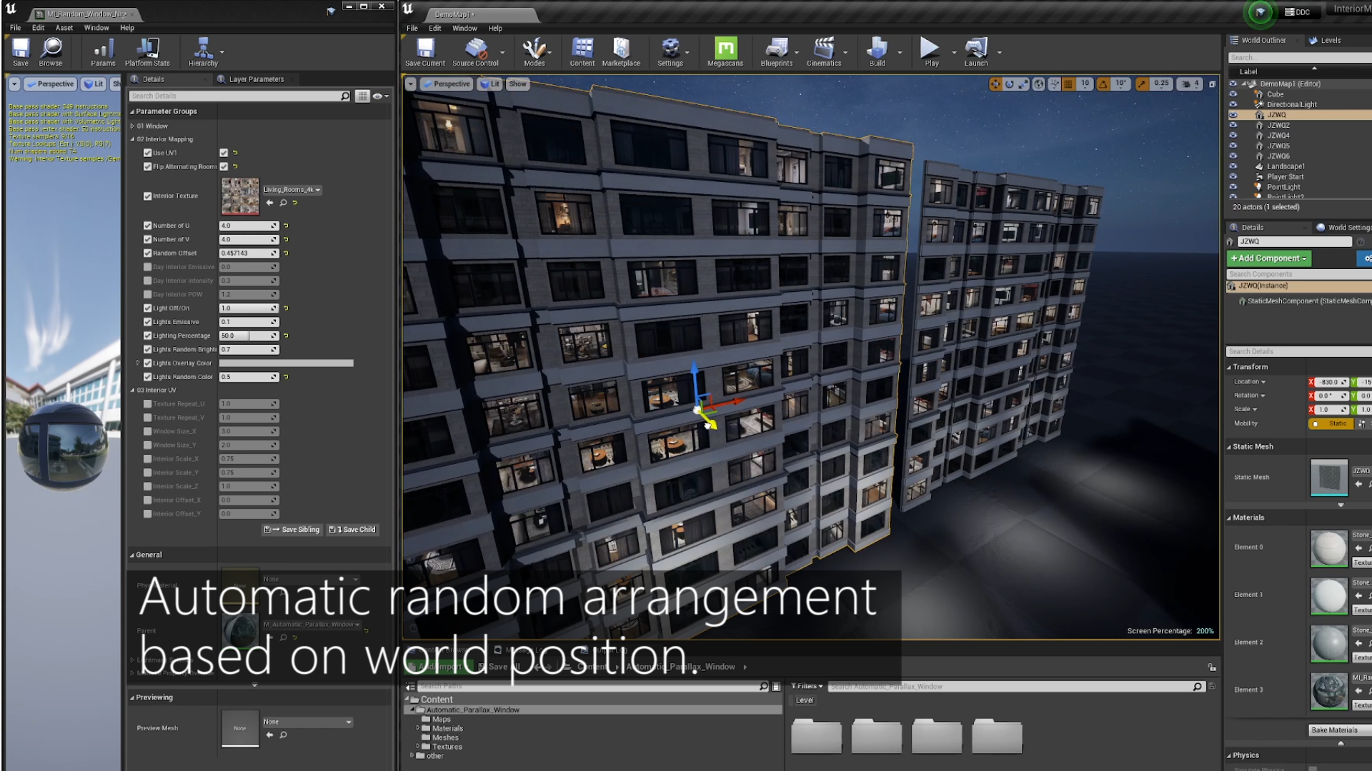 Parallax Interior Cubemap Material - LivingRoom in Materials - UE ...