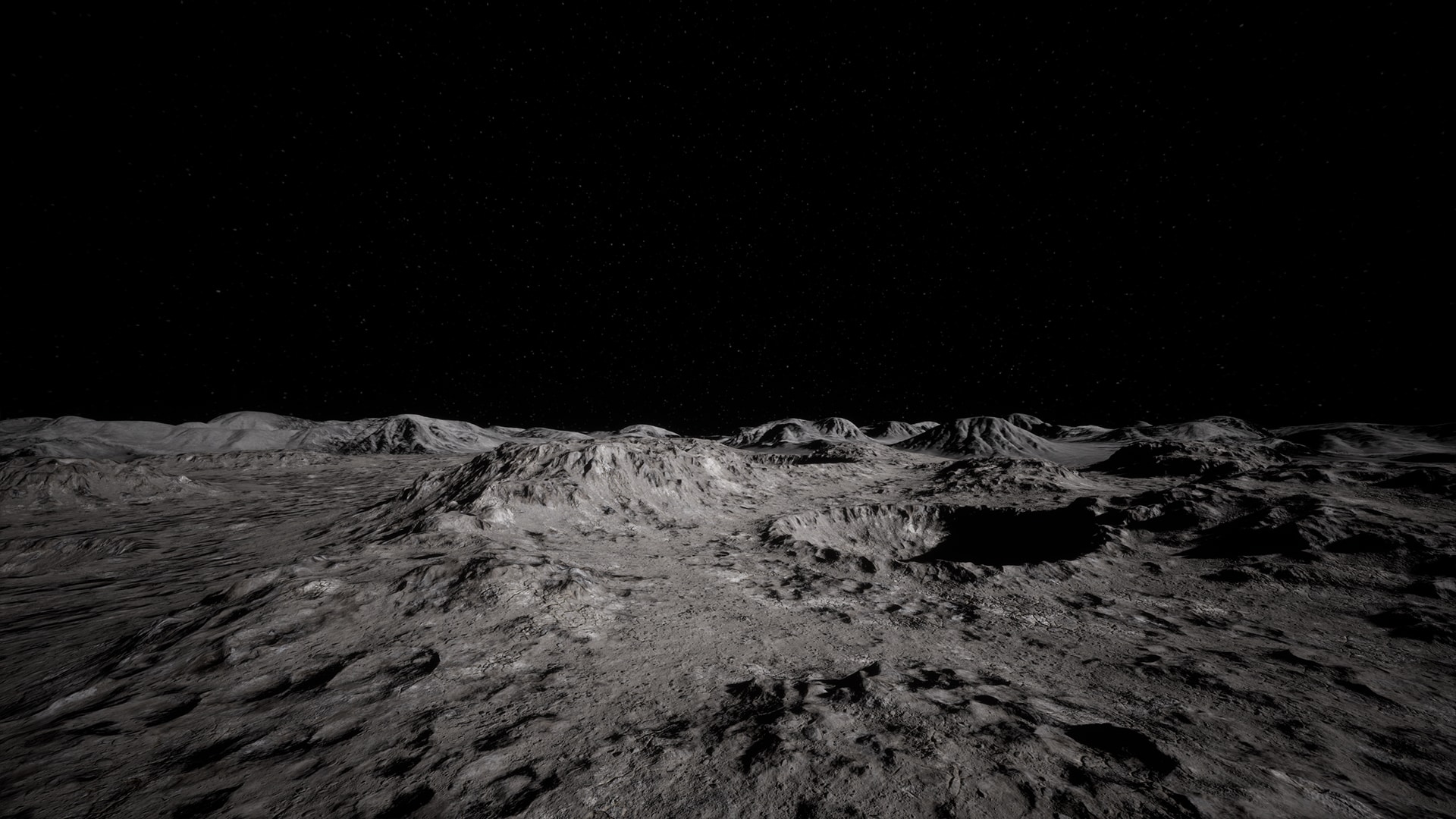 在环境创建的Moon Landscape - 虚幻引擎商城