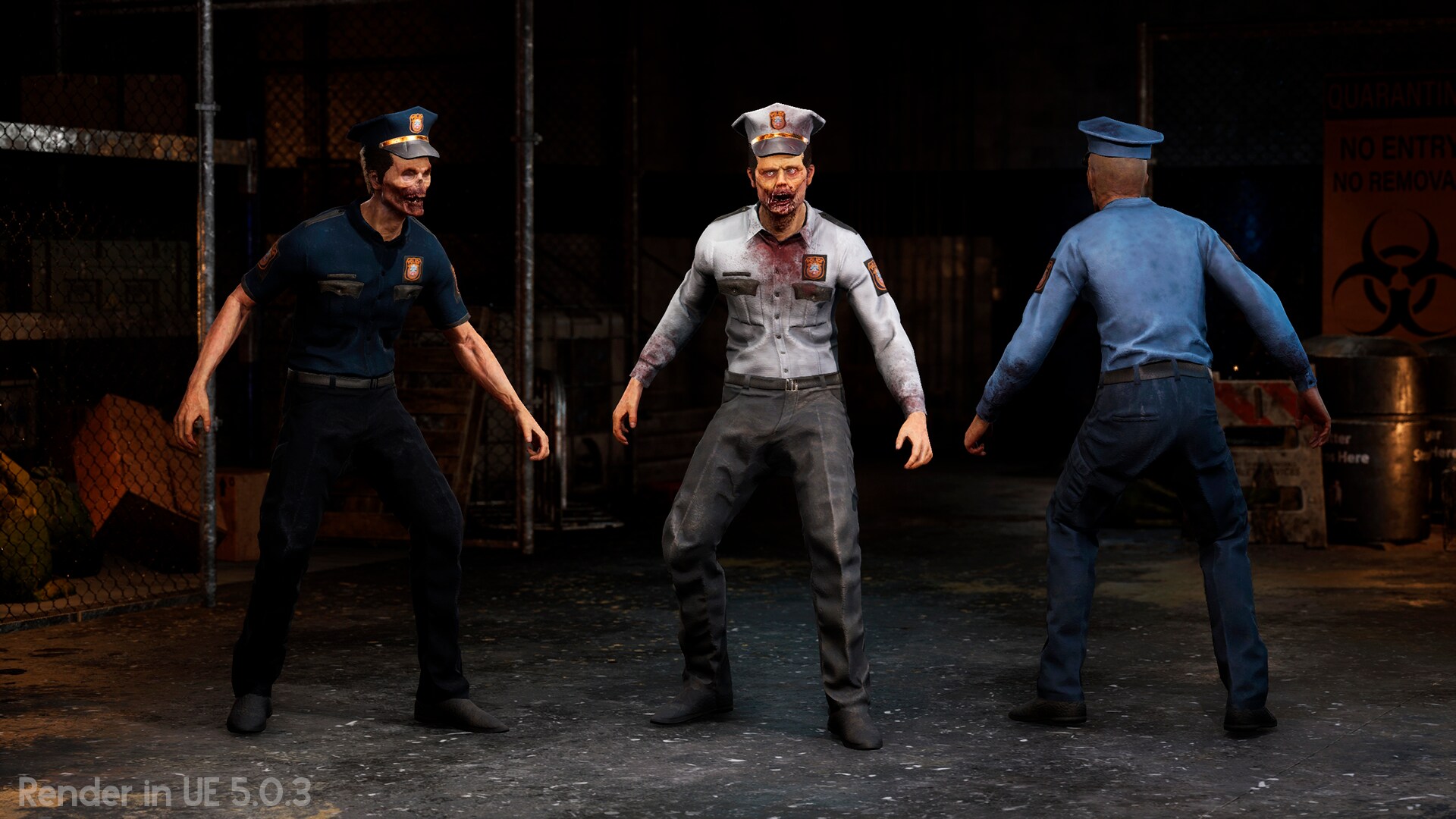 在角色创建的Urban zombie modular pack - 虚幻引擎商城