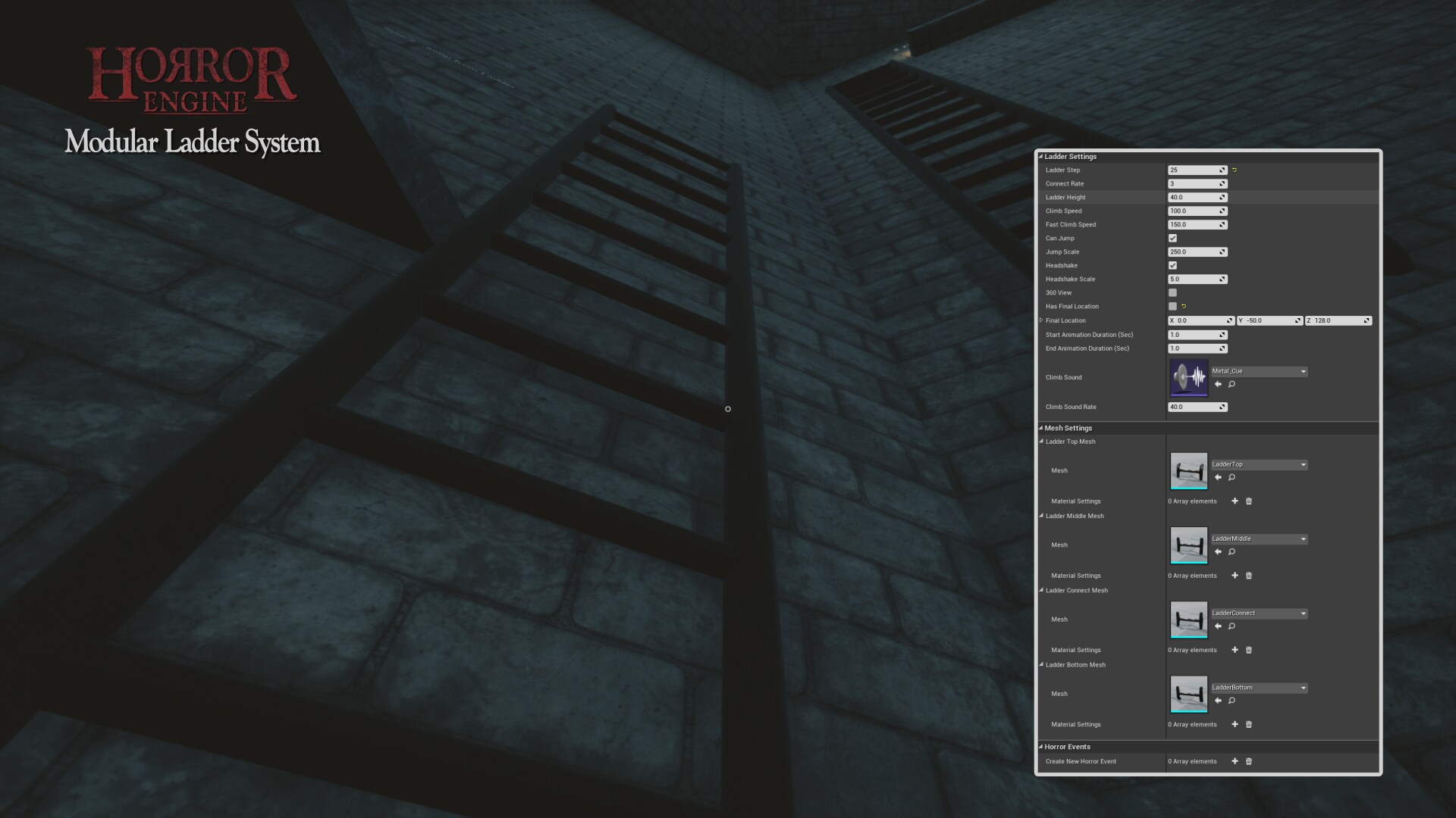 Horror Engine in Blueprints - UE Marketplace