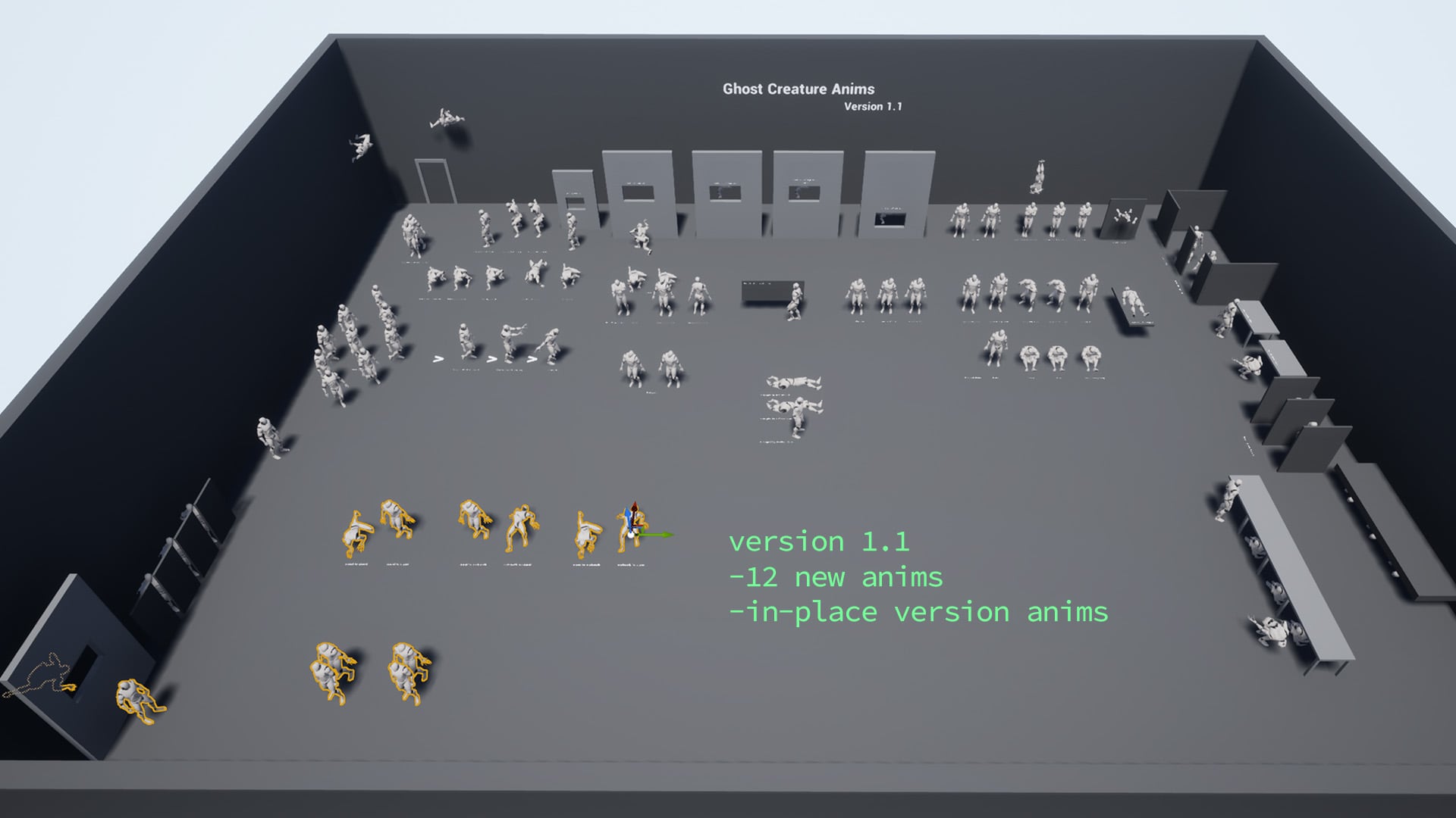 Ghost Creature Anims in Animations - UE Marketplace