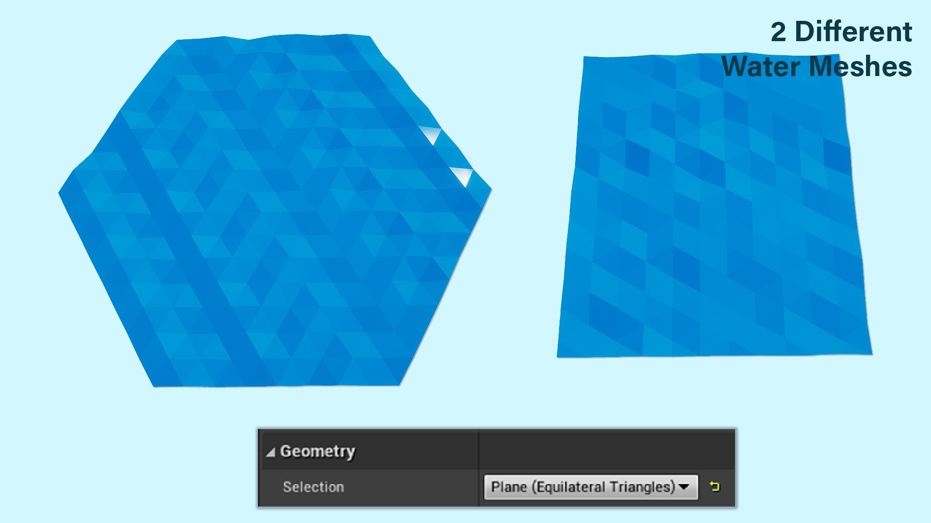 Procedural Low Poly Water in Blueprints - UE Marketplace