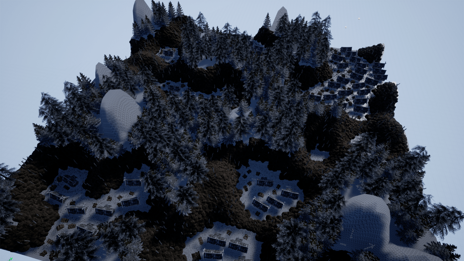 在蓝图创建的procedural Level Generator From Perlin Noise And Curve Heightmap