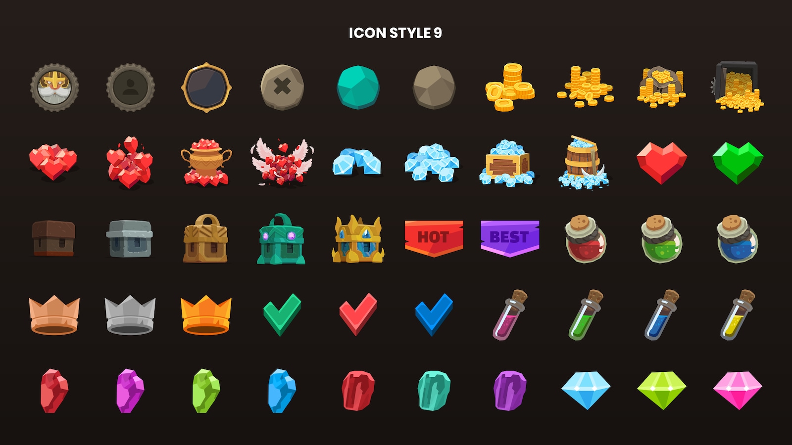 730+ 2D Icon Pack in 2D Assets - UE Marketplace