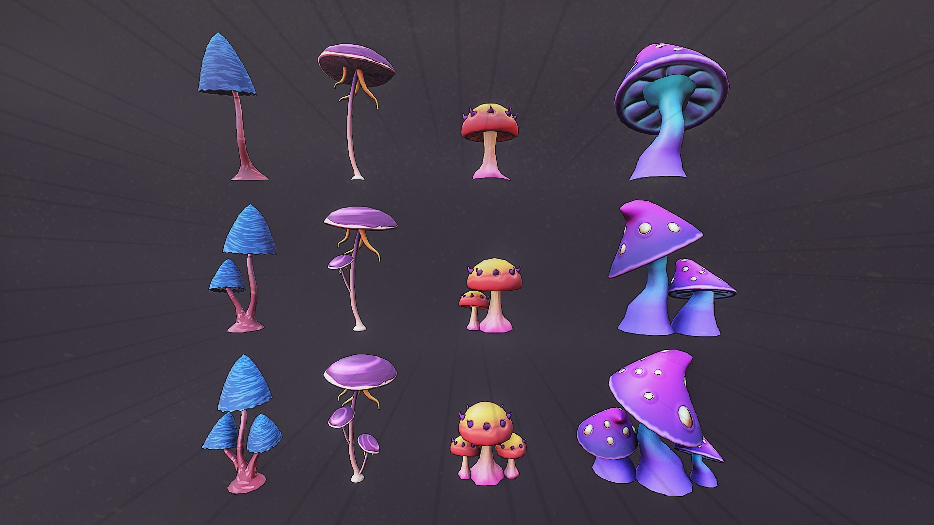 Stylized_Mushrooms in Props - UE Marketplace