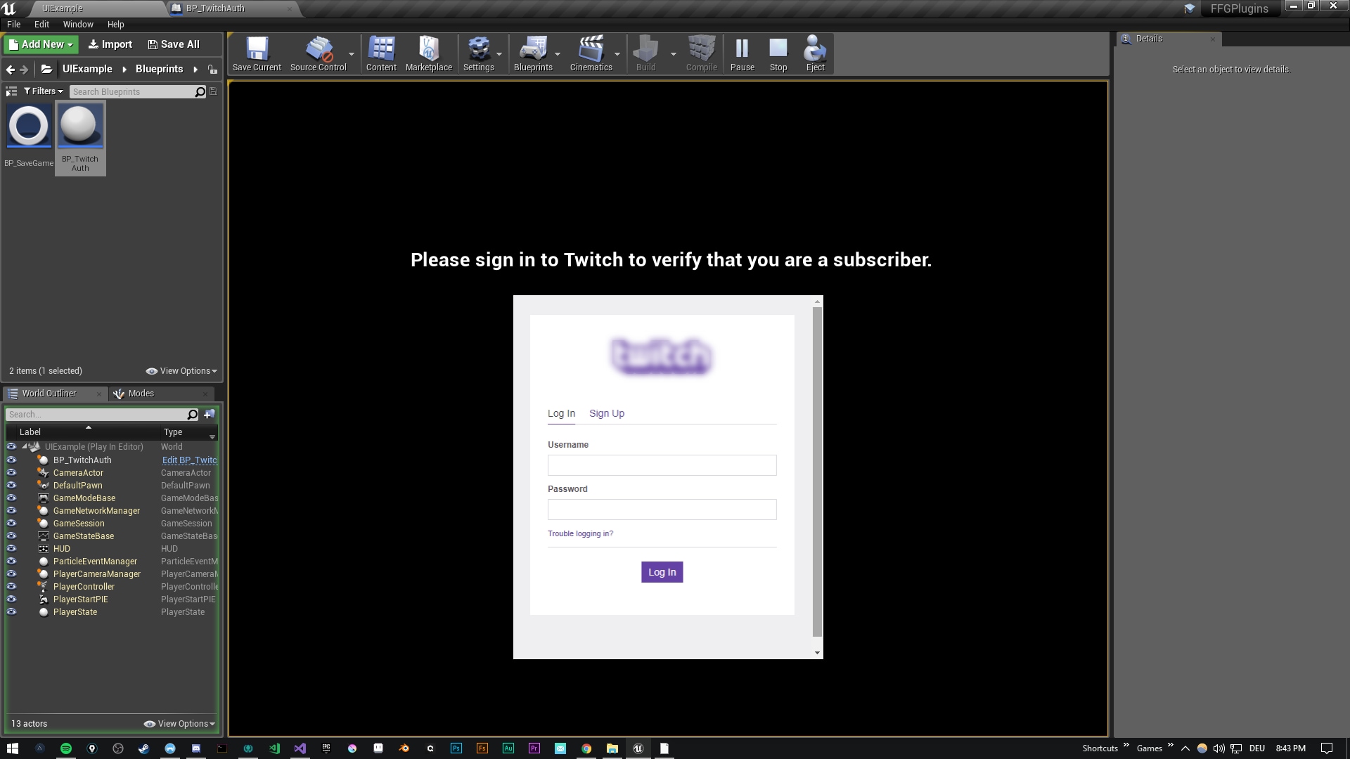 Twitch Auth in Code Plugins - UE Marketplace