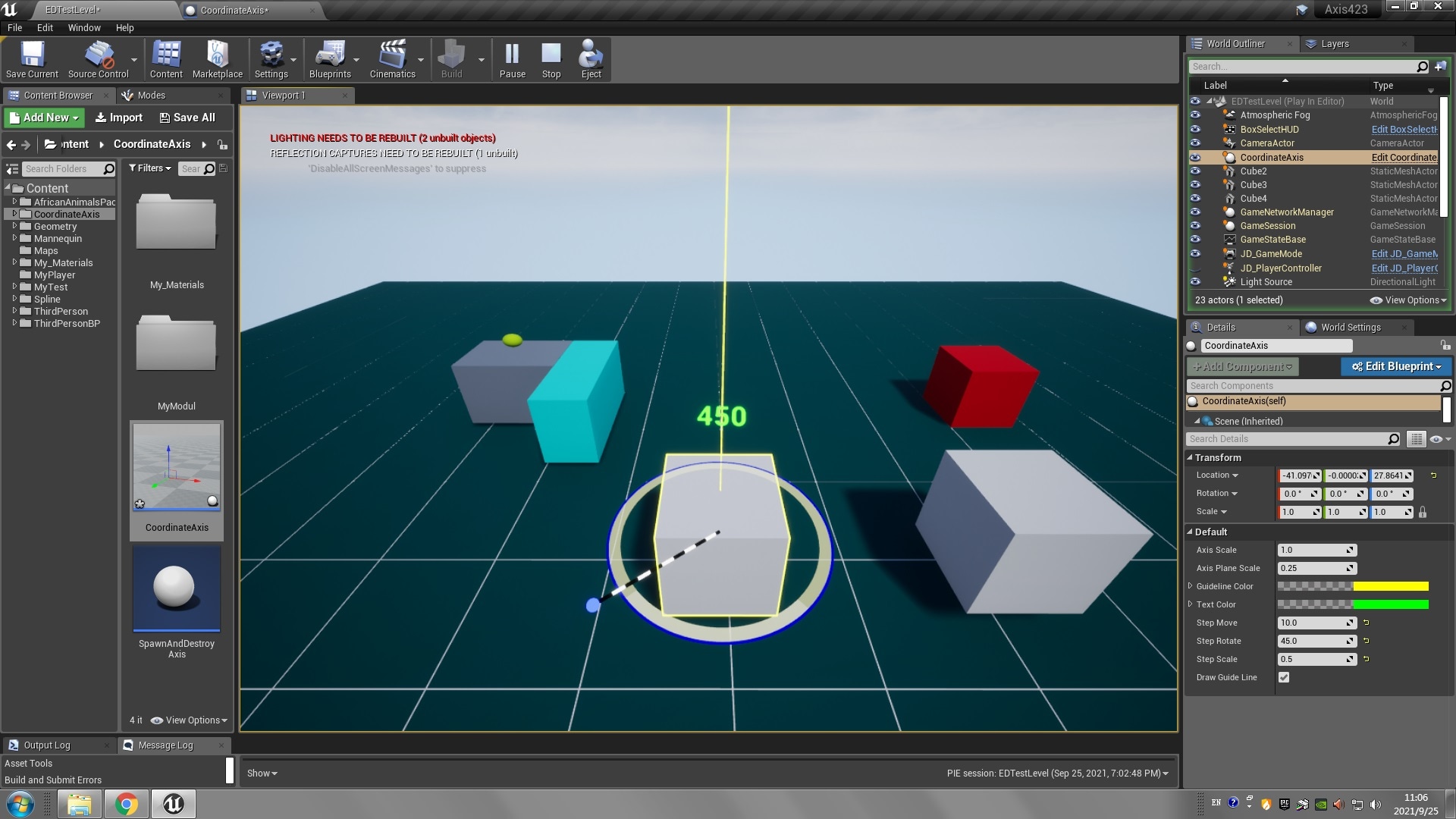 Coordinate Axis in Blueprints - UE Marketplace