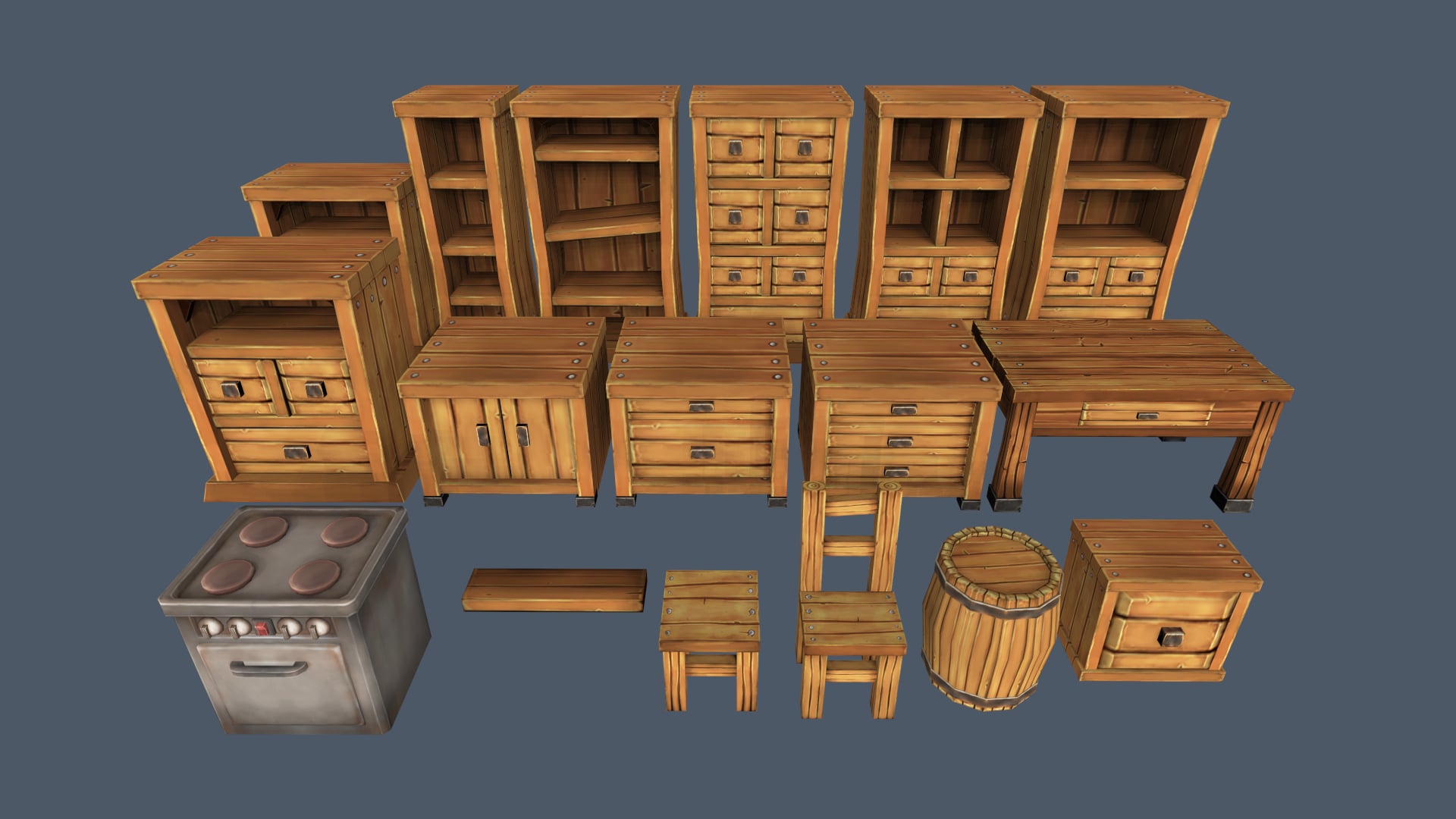 Stylized Kitchen Environment in Environments - UE Marketplace