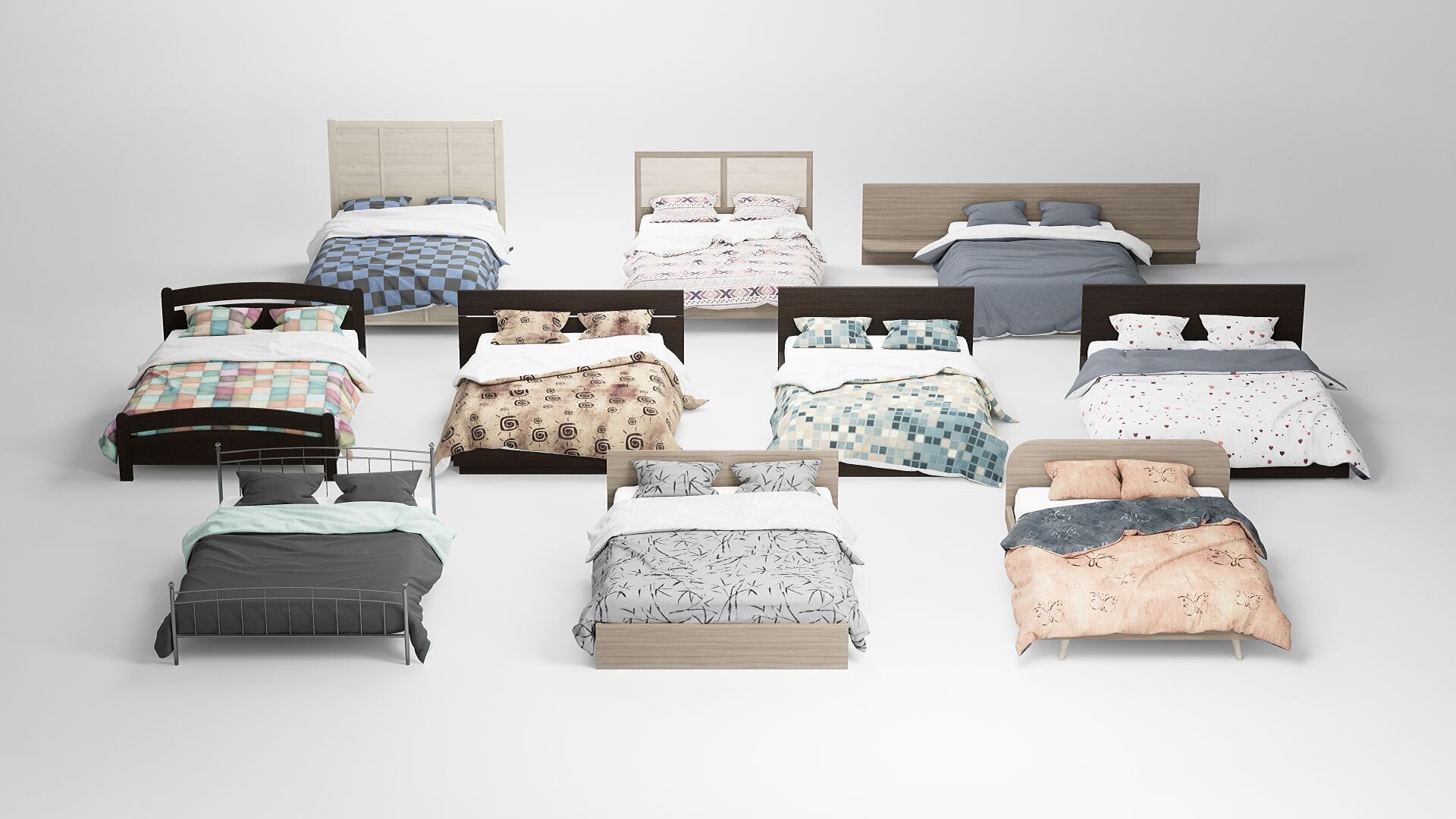 Beds Vol. 1 in Architectural Visualization - UE Marketplace