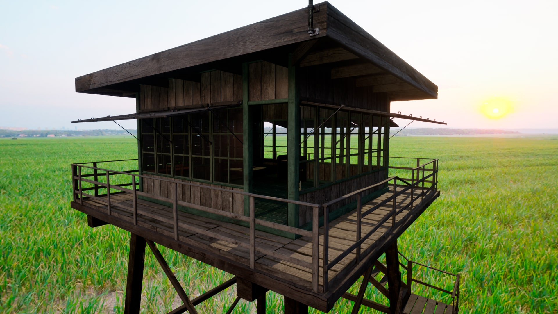 Fire Lookout Tower in Props - UE Marketplace