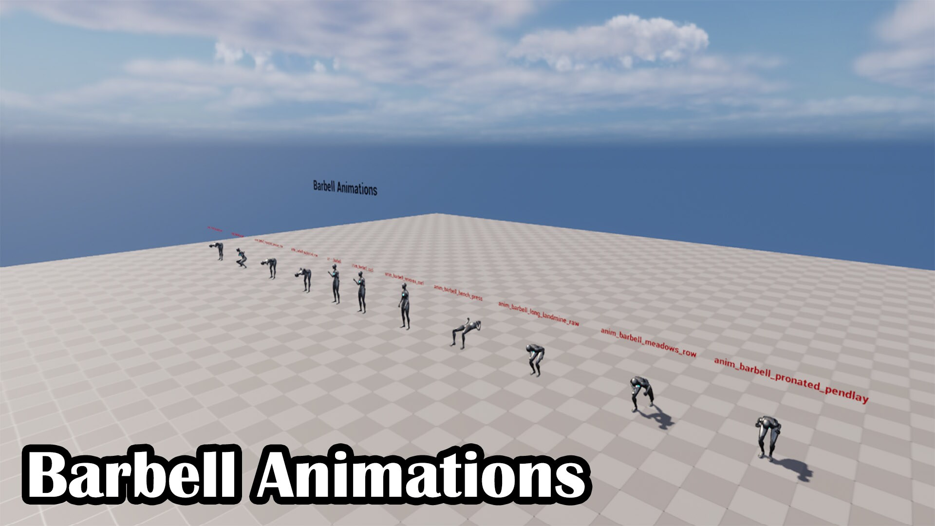 GYM Workout Animation Pack in Animations - UE Marketplace