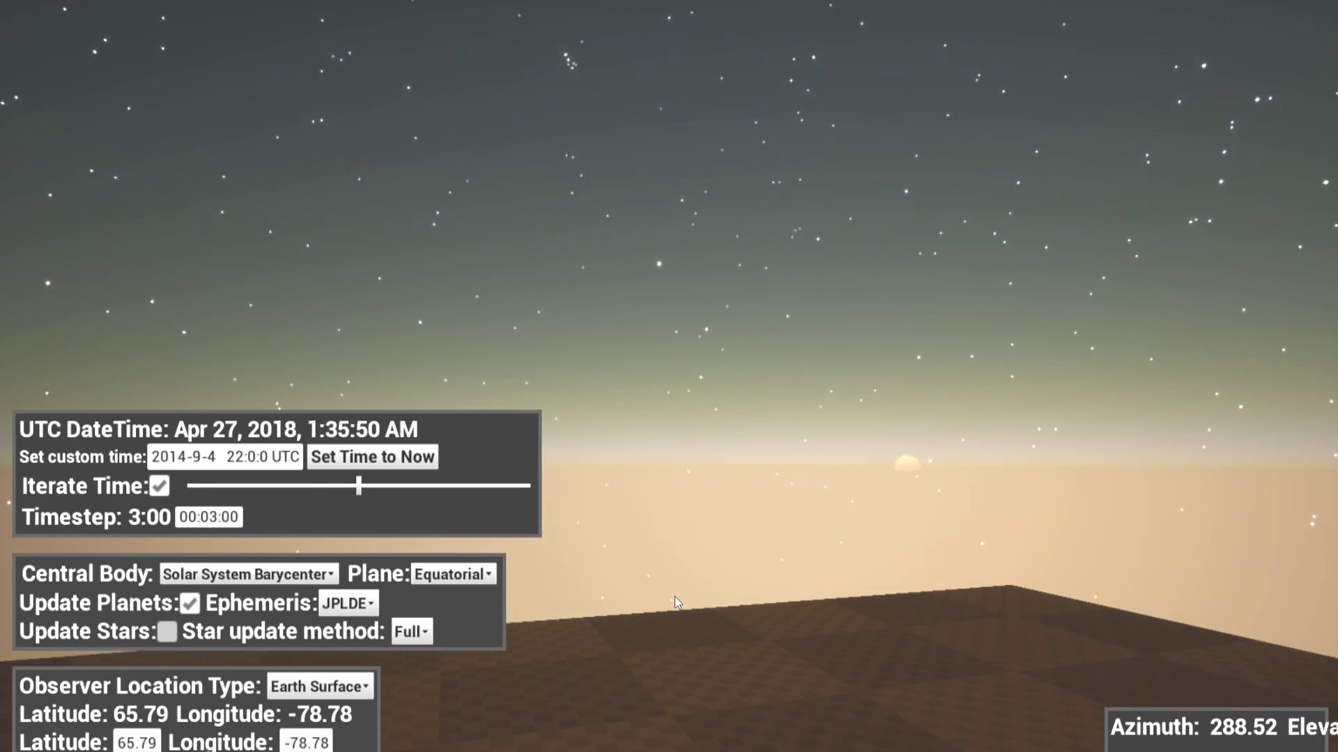 Astronomy Star Locations