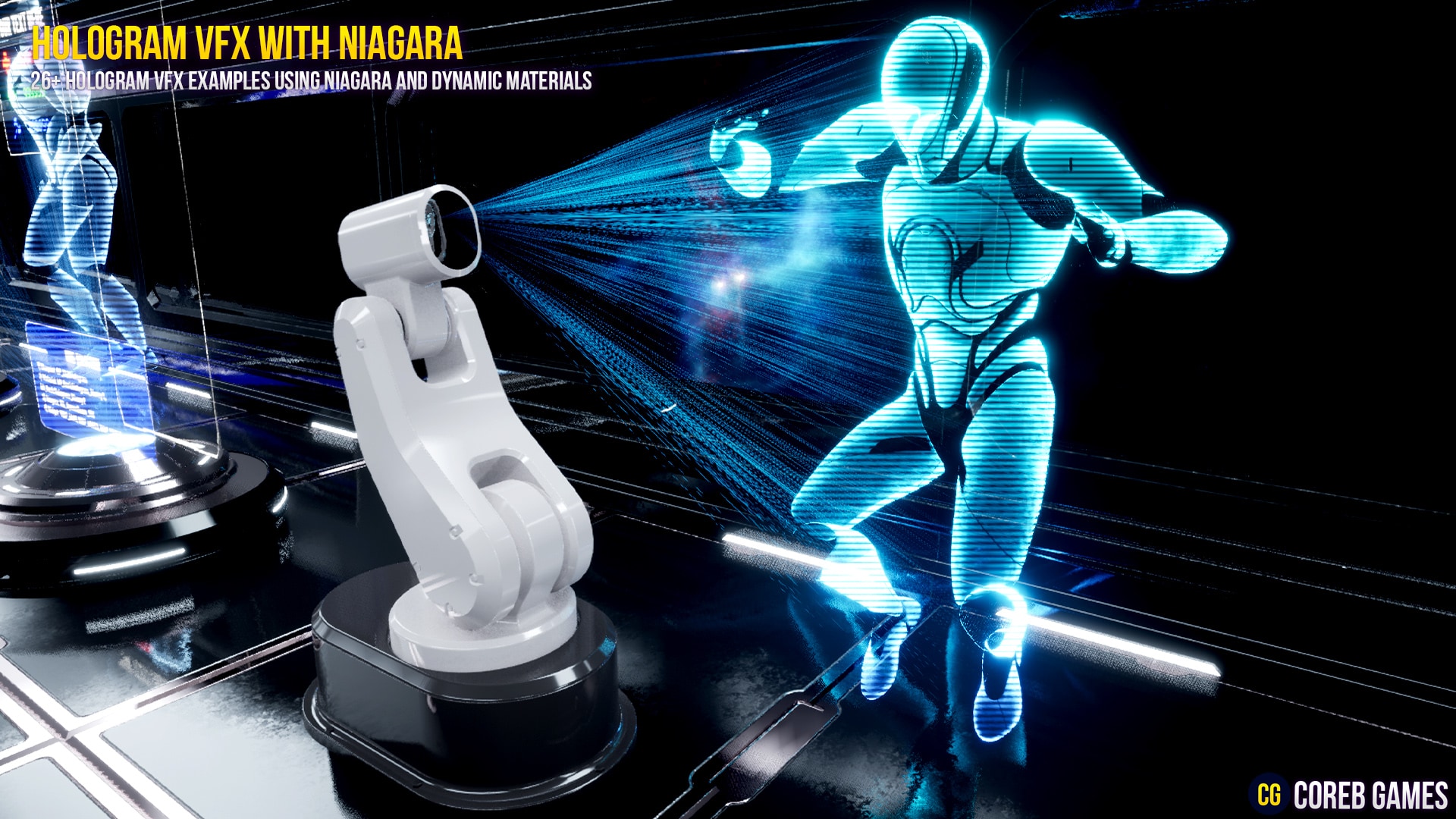 HOLOGRAM VFX With Niagara 2 - Unreal Engine Asset HOLOGRAM VFX With Niagara 2 - Unreal Engine Asset