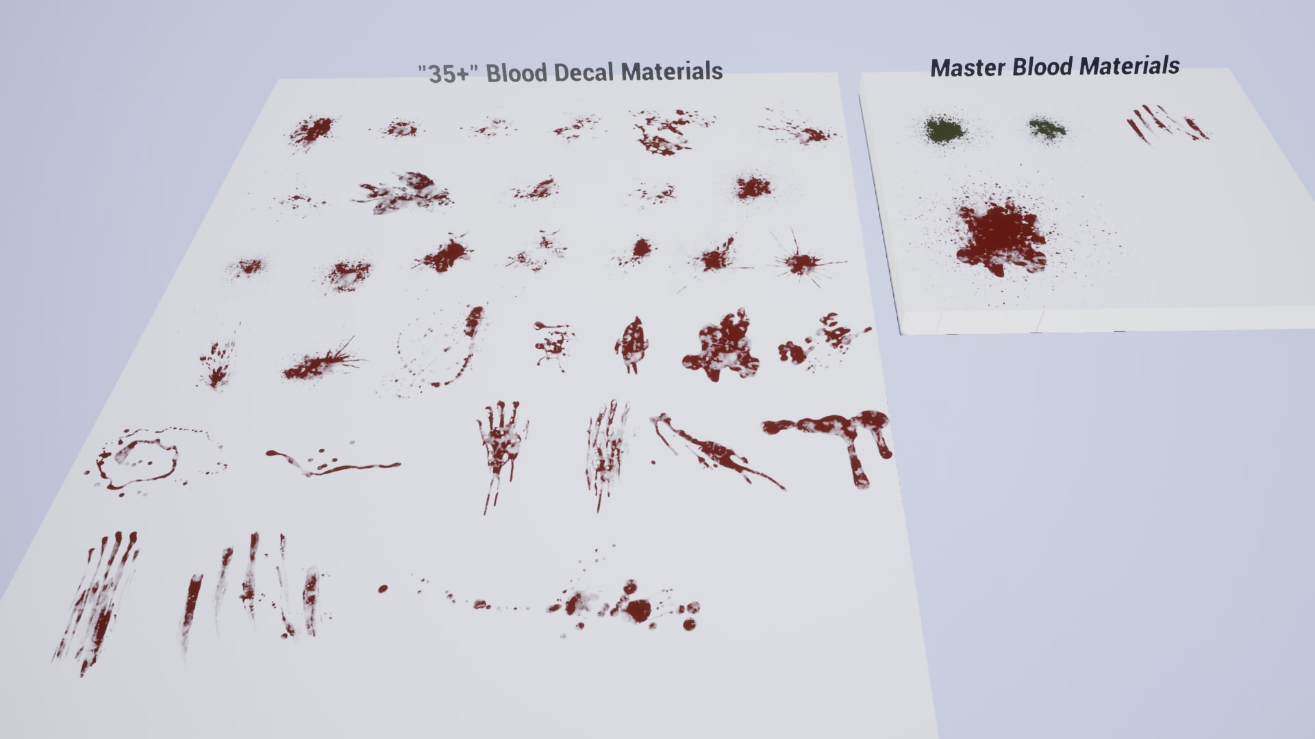 "35" Blood Decal Material Package in Materials - UE Marketplace