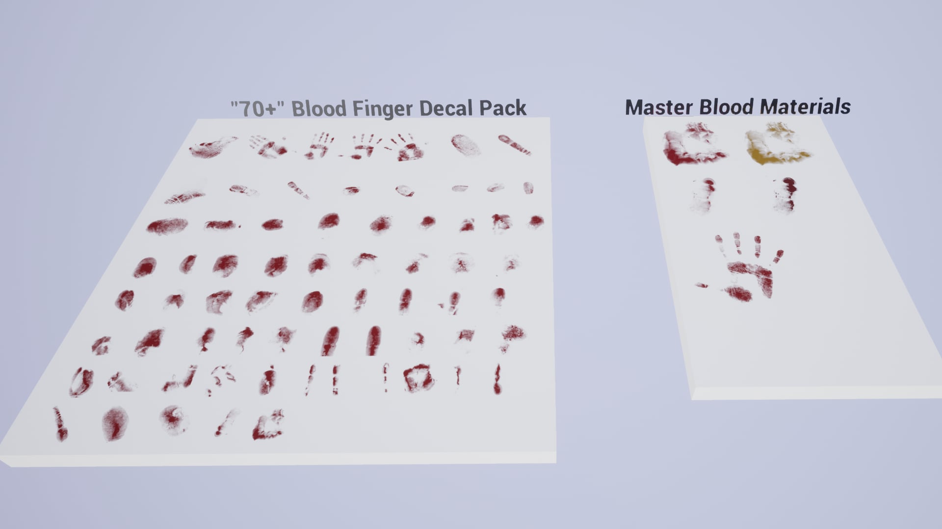 70+ Blood Finger Decal Package in Materials - UE Marketplace