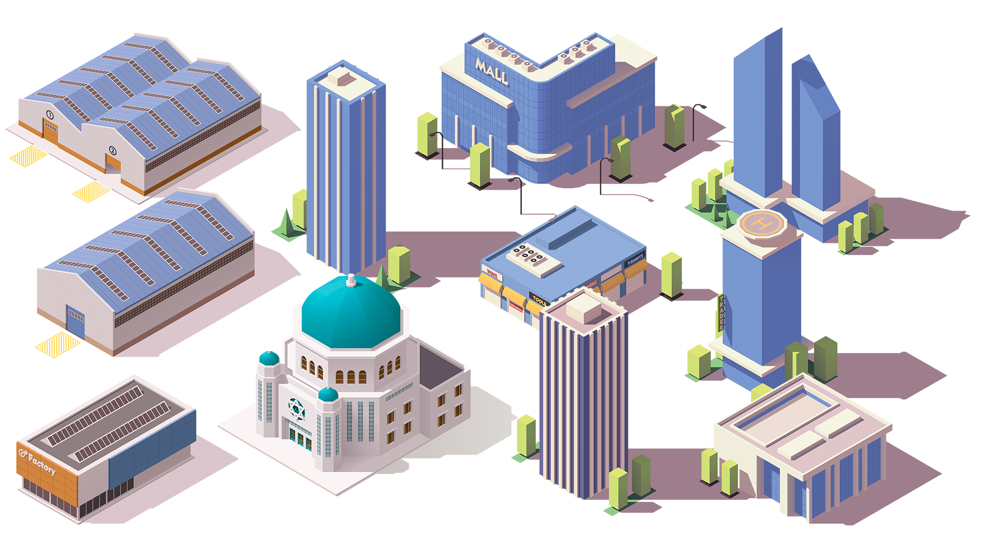 Paper2D Isometric Buildings Part 4 in 2D Assets - UE Marketplace