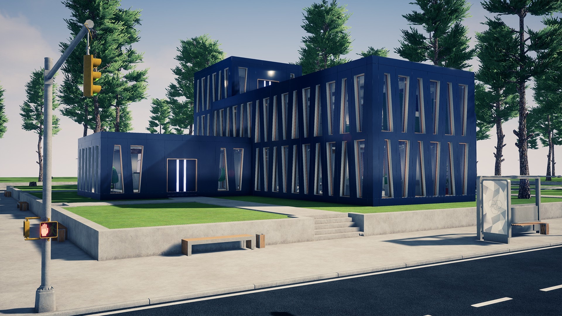 Modular Modern Office - Interior & Exterior in Environments - UE ...