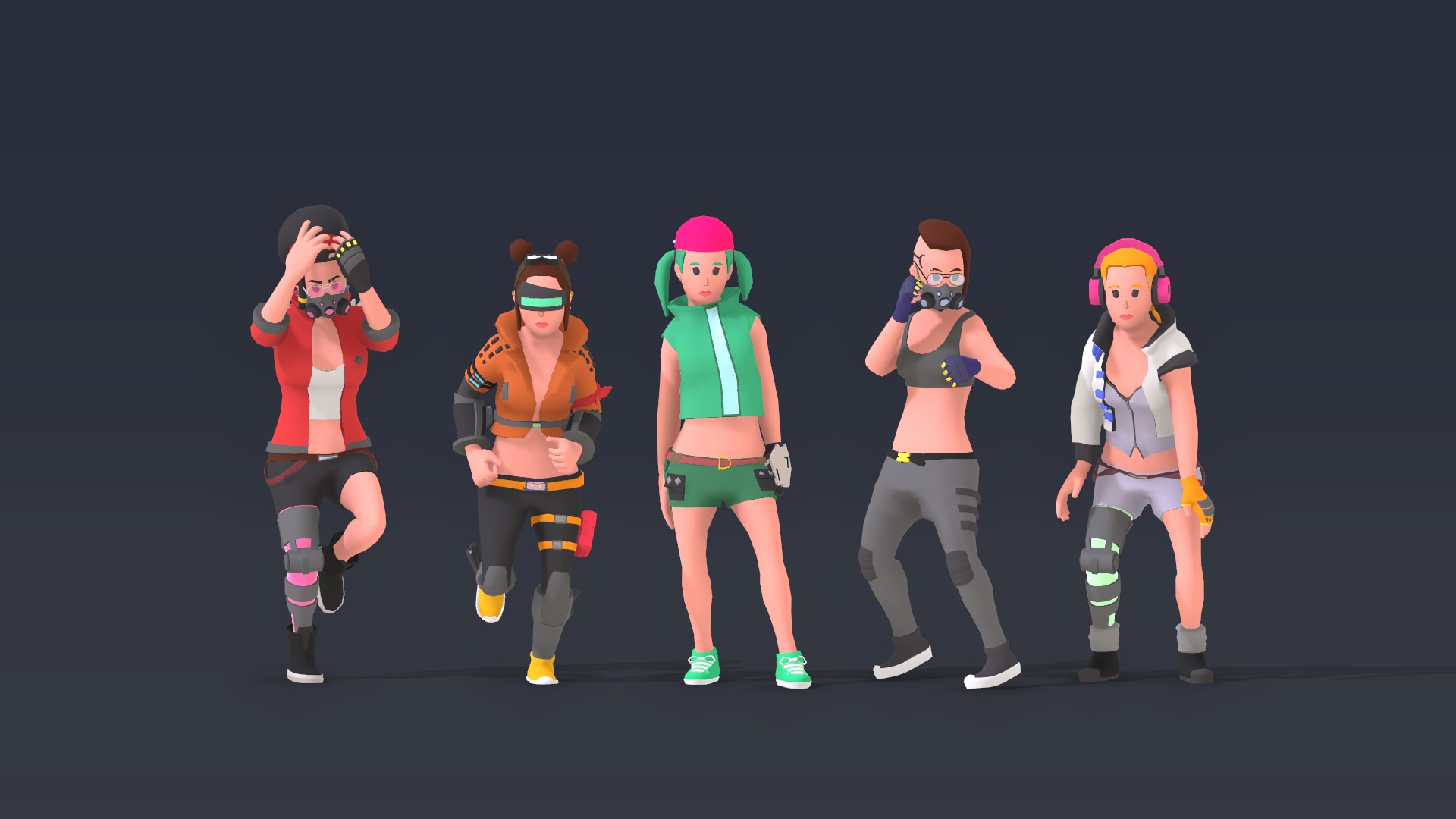 Customizable 3D Cyberpunk Characters Vol 1, 카테고리 캐릭터 - UE 마켓플레이스