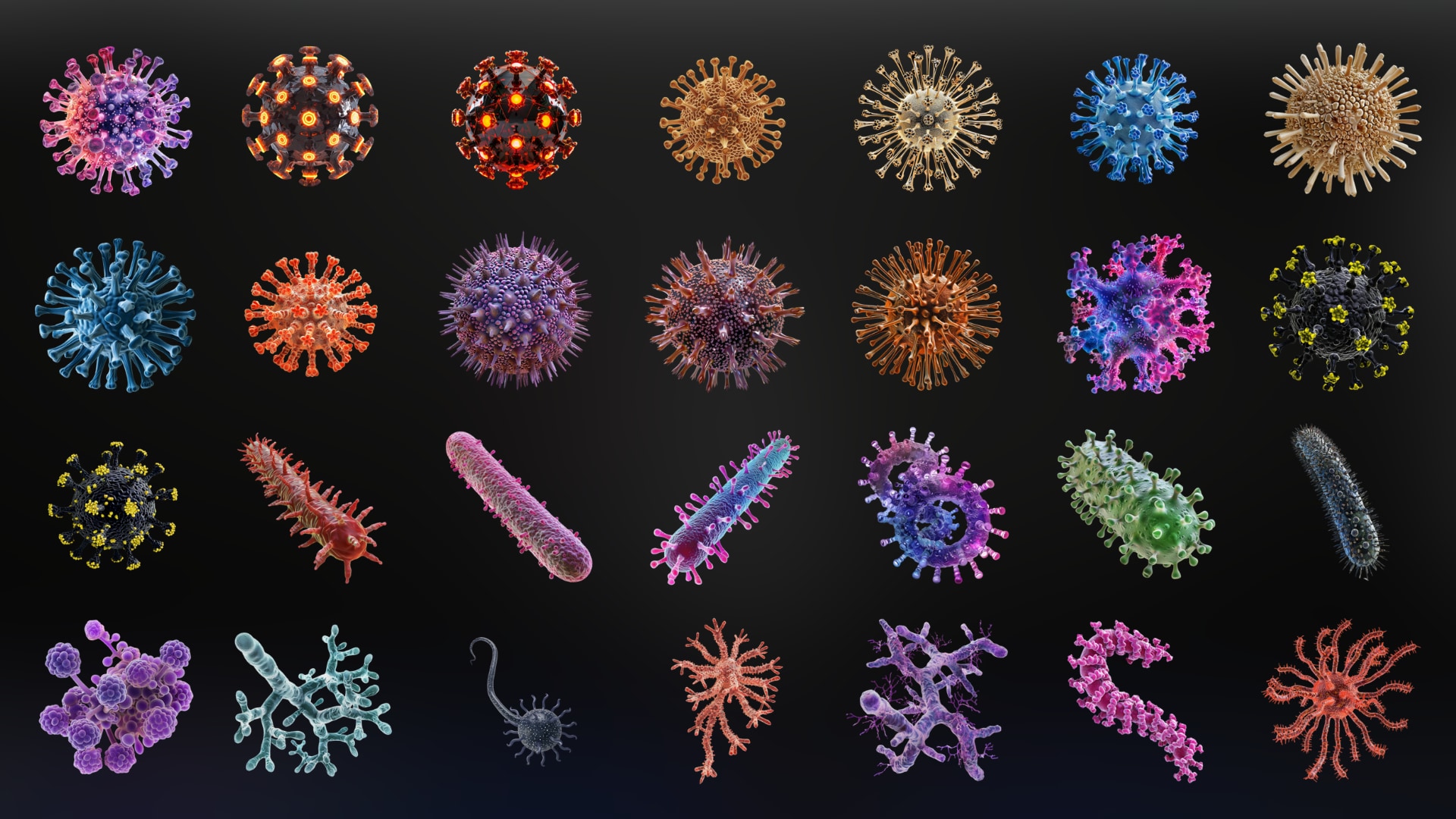 Viruses - Icon Pack in 2D Assets - UE Marketplace