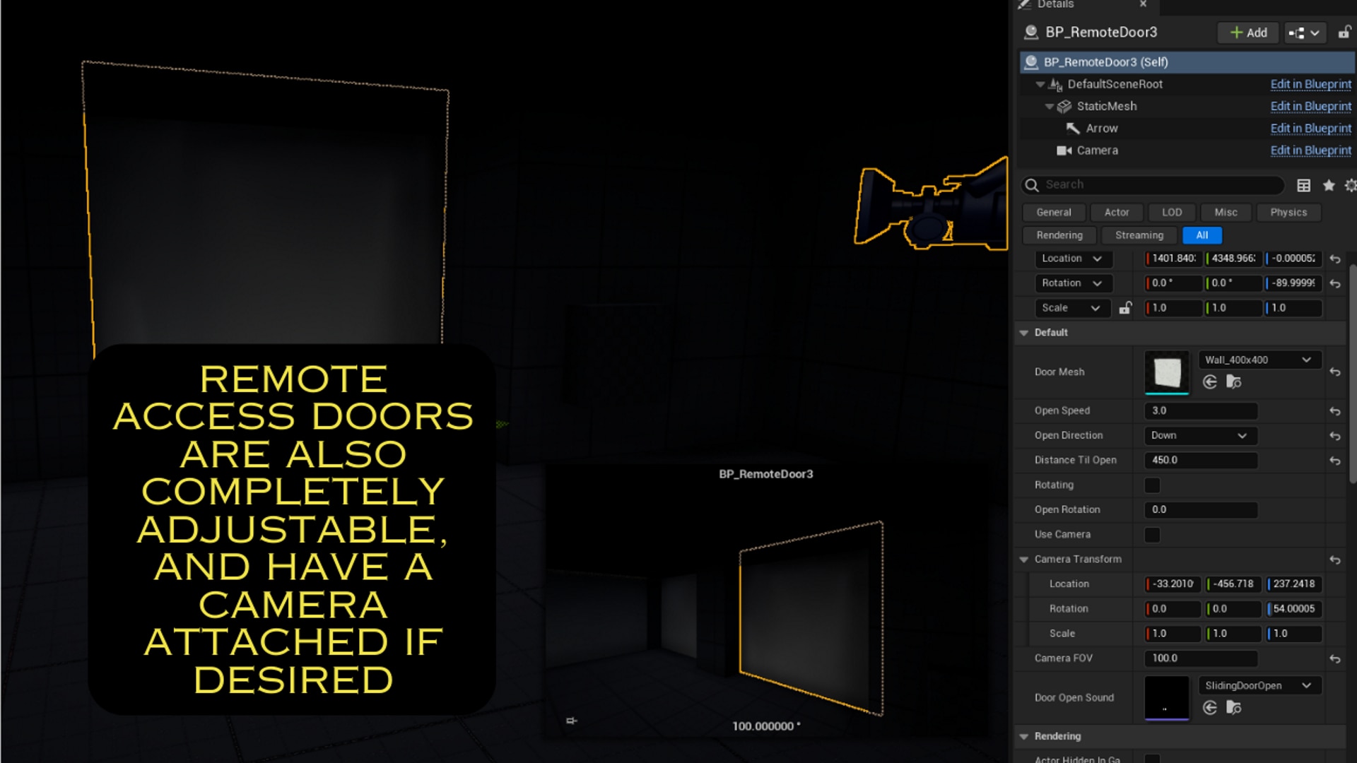 Basic Adjustable Locked Doors in Blueprints - UE Marketplace