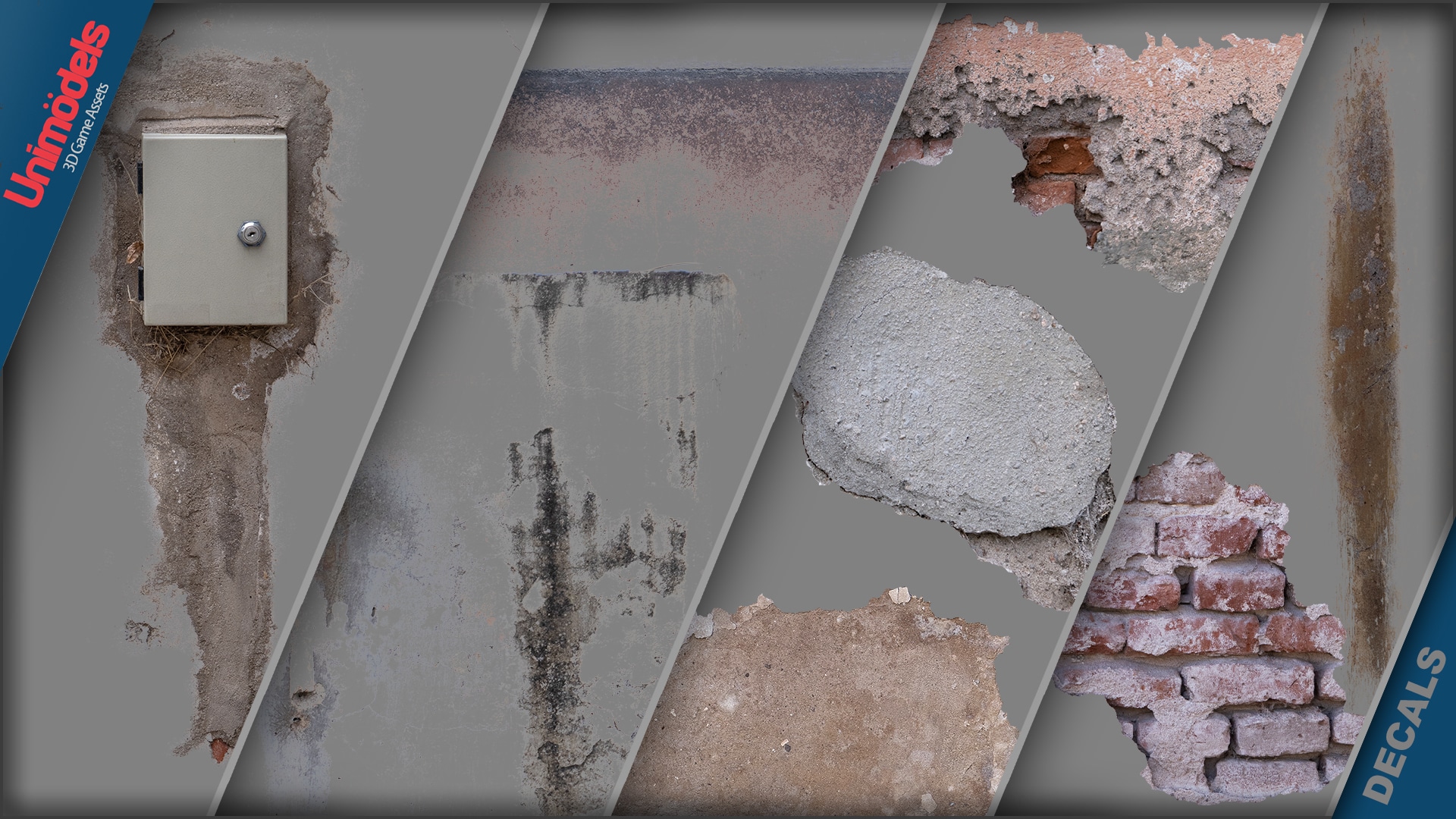 Decals of Stains Cracks and Plaster for Walls and Floors Vol. 3, 카테고리 ...