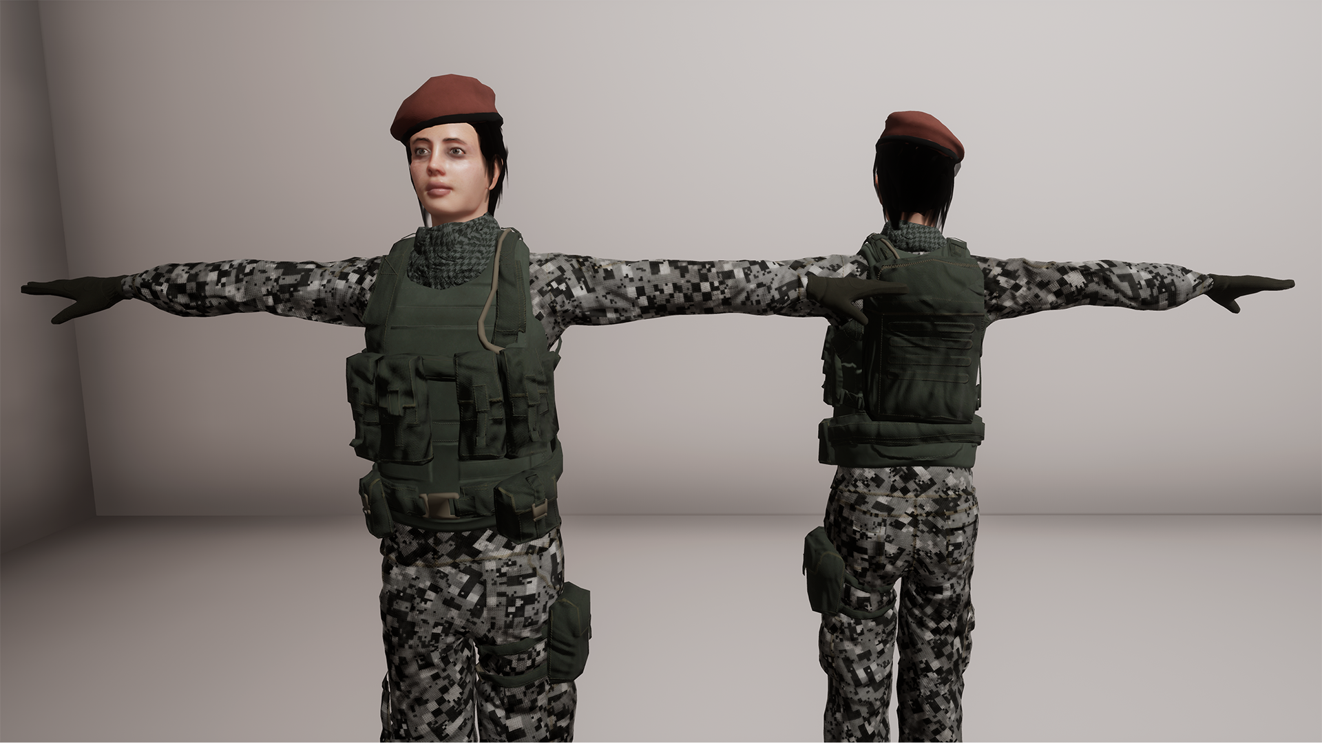 Female Soldier in Characters - UE Marketplace