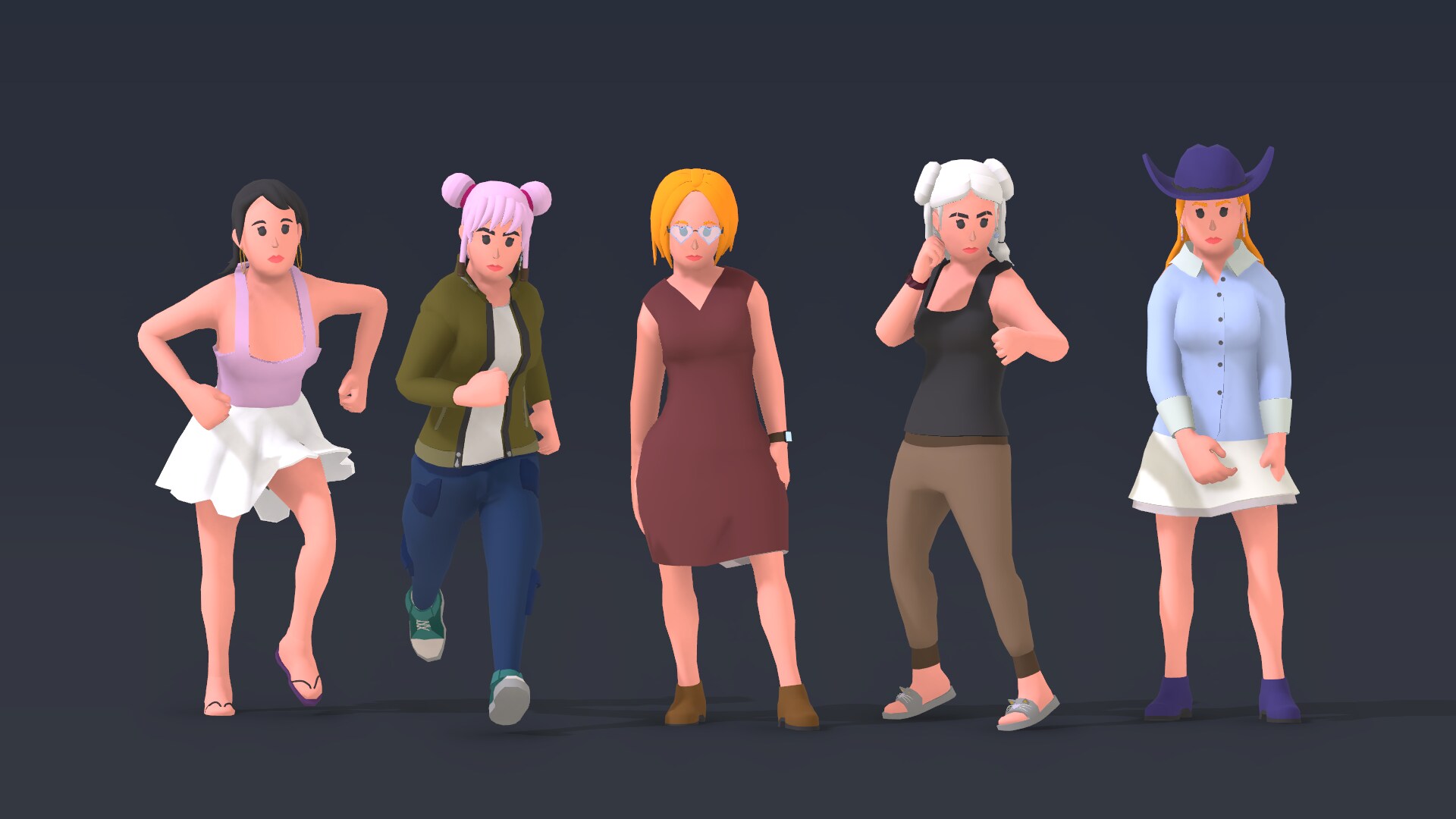 Customizable 3d City Characters Vol 1 In Characters Ue Marketplace