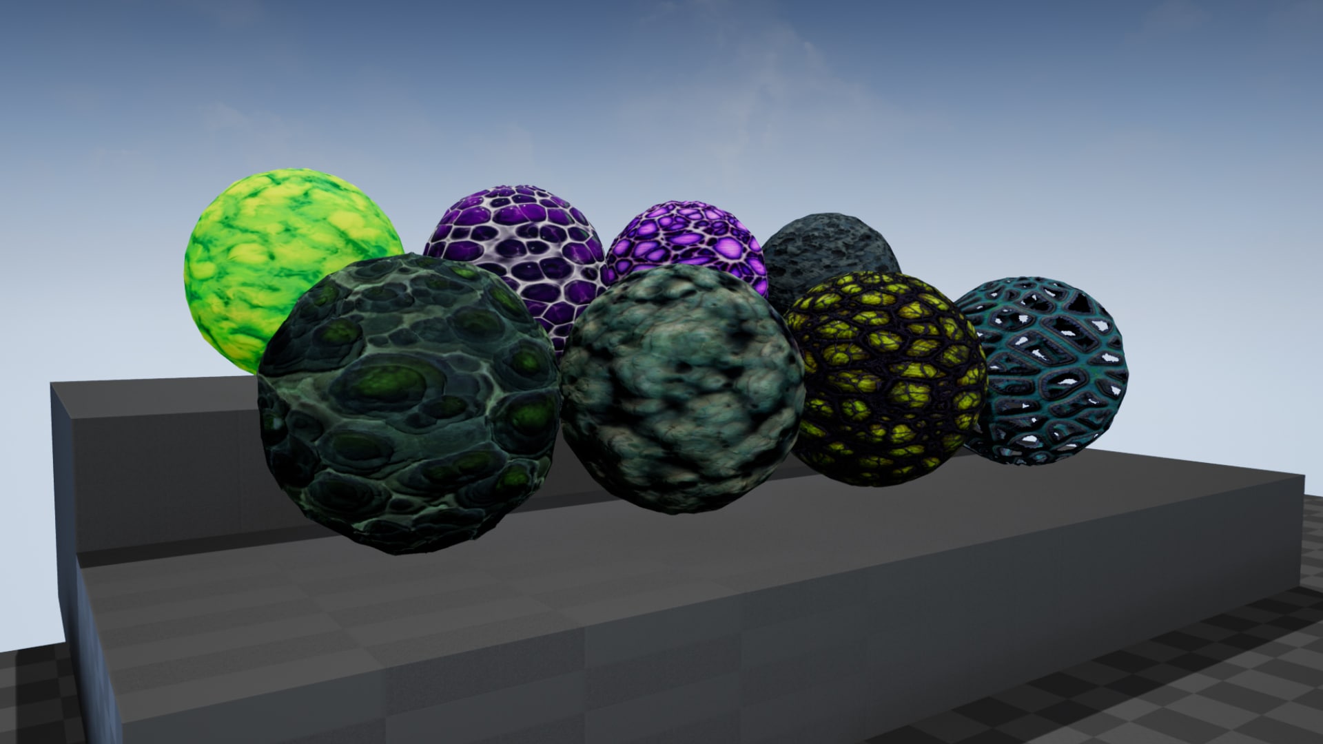 Stylized Alien Material Pack in Materials - UE Marketplace